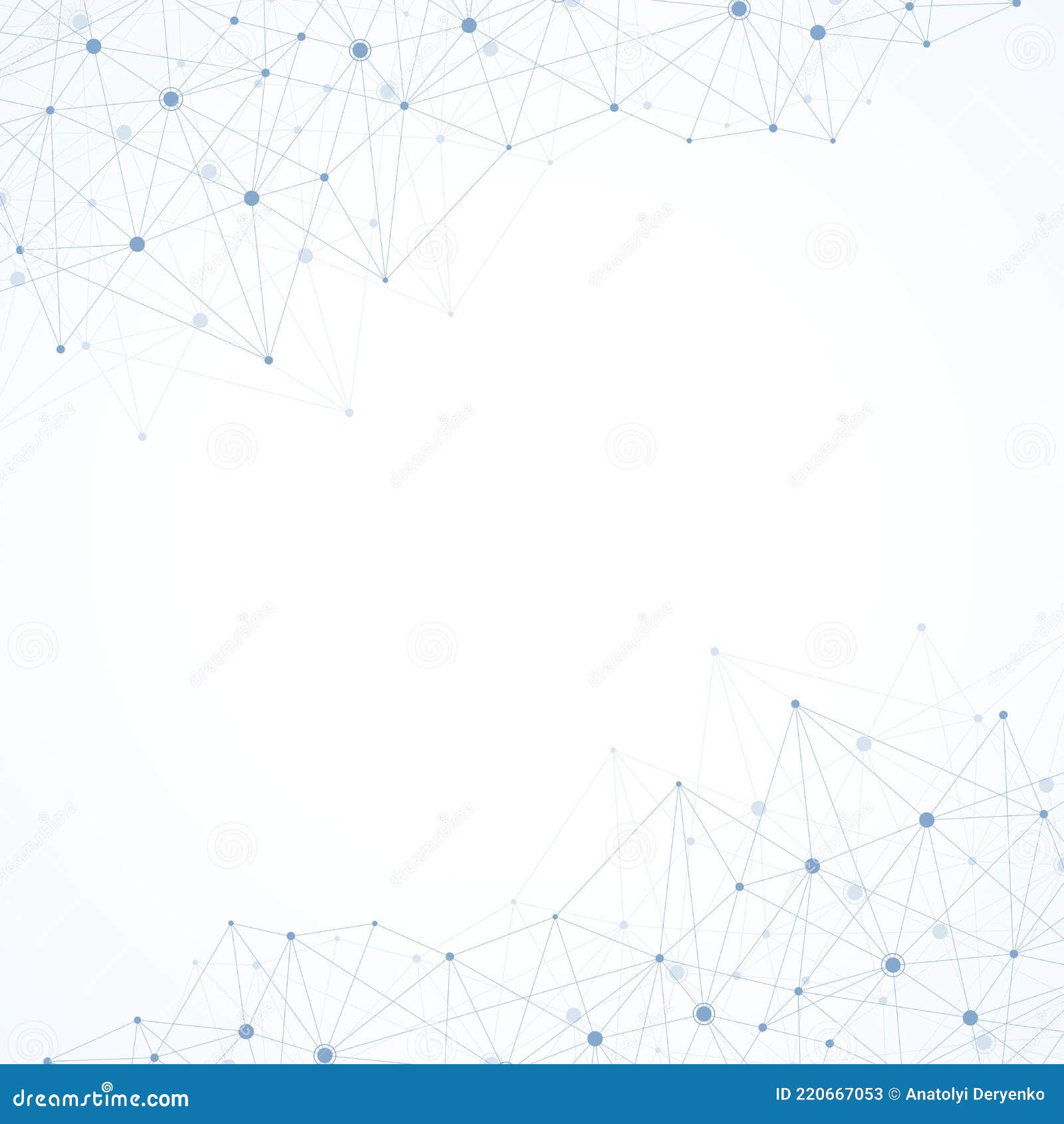 Abstract Plexus Background with Connected Lines and Dots. Wave Flow Stock Illustration ...