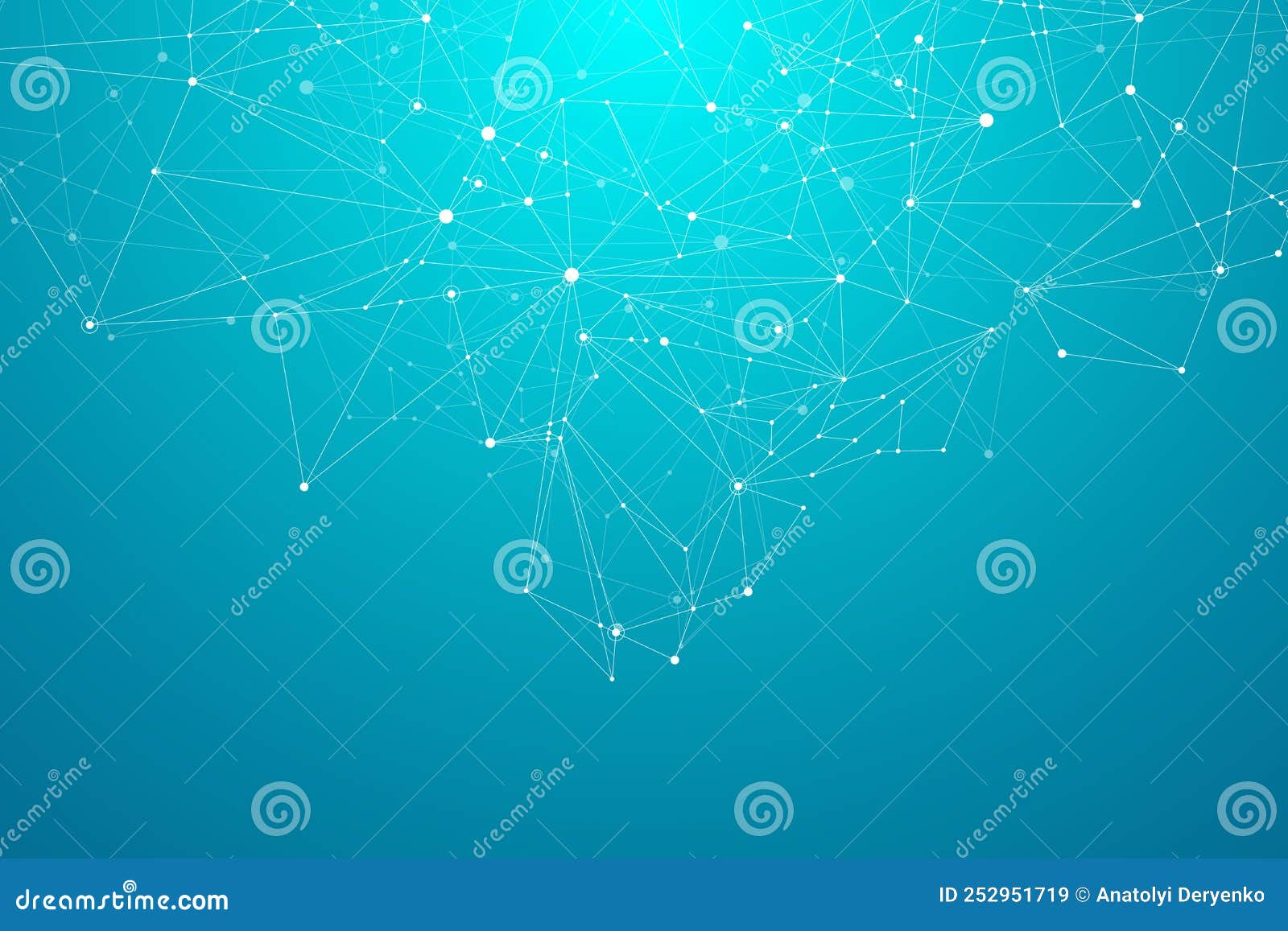 Abstract Plexus Background with Connected Lines and Dots. Wave Flow Stock Illustration ...