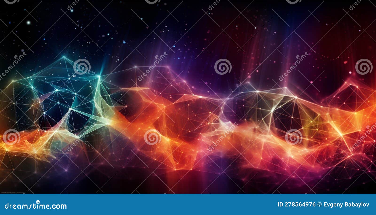 Abstract Plexus Blue Geometry Plexus Background. Digital Technology Network Connection Concept ...