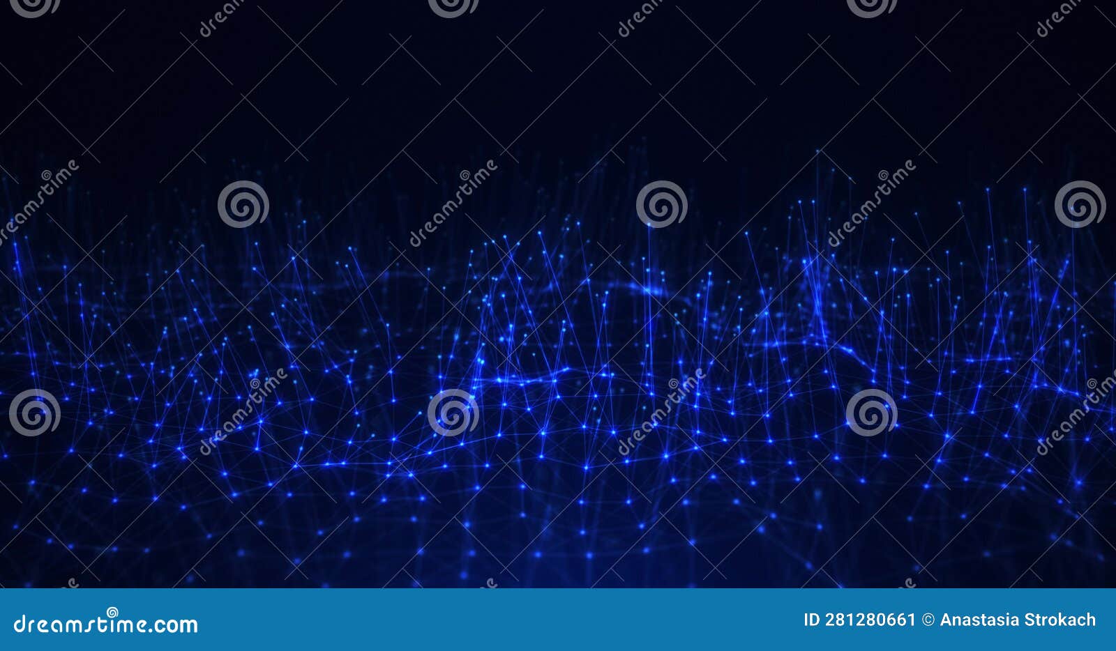 Abstract Plexus of Geometric Shapes, Connection Concept, Big Data ...