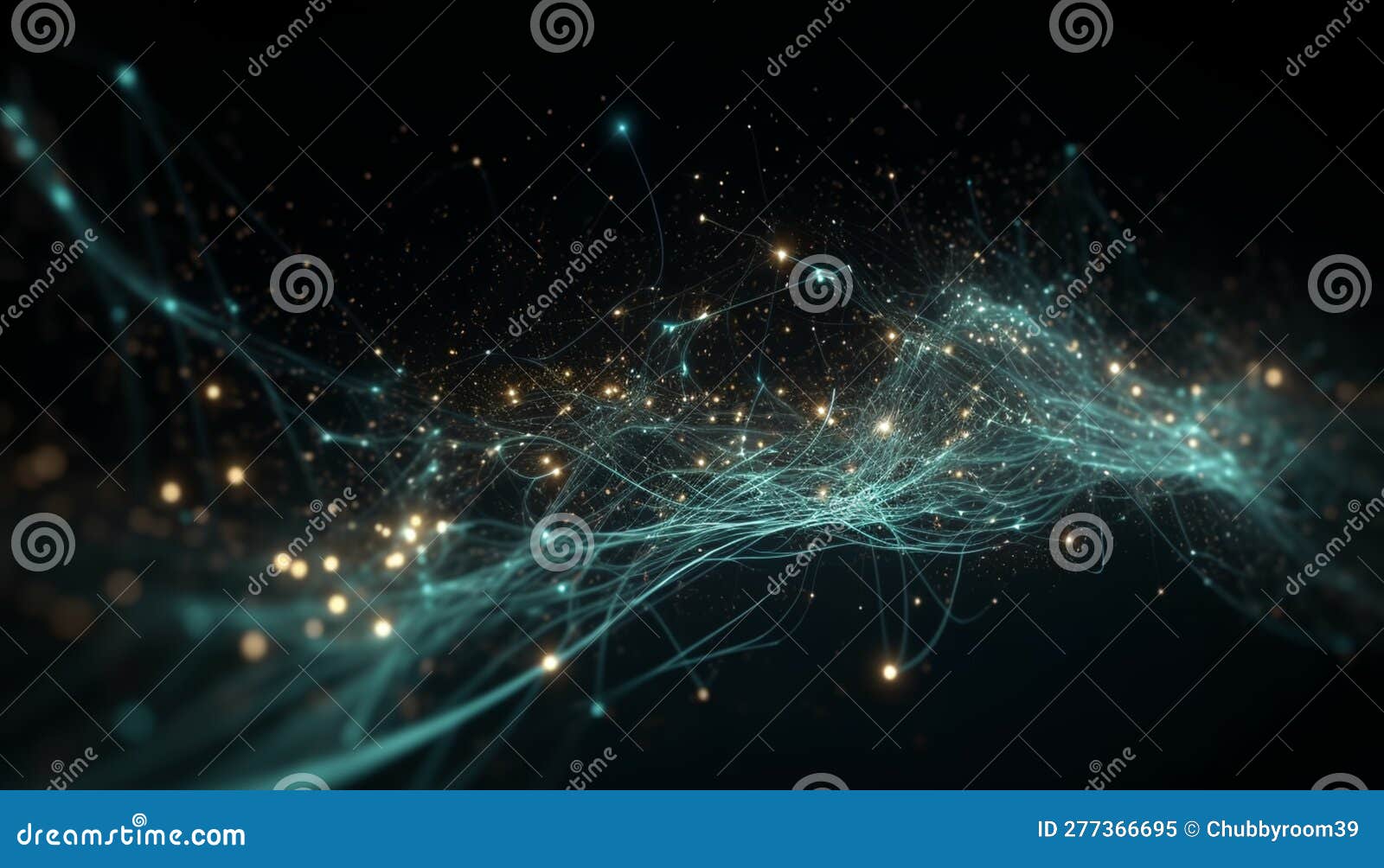 Abstract Plexus Spline Wave Geometry Background. Artificial Intelligence Concept. Generative AI ...