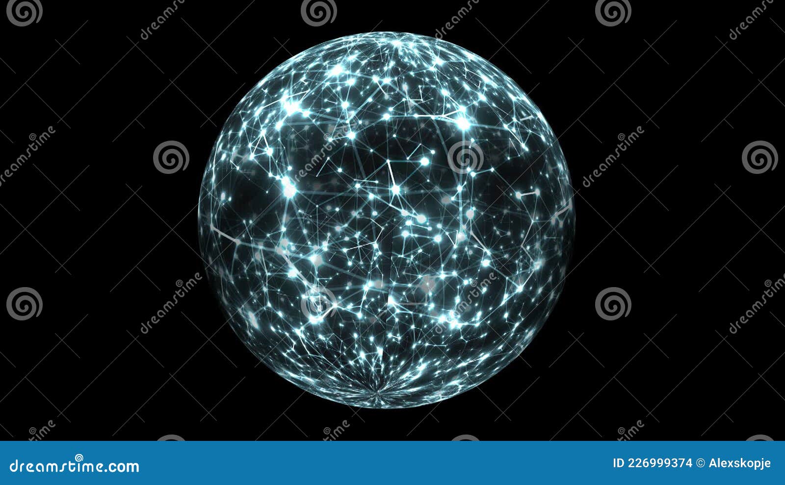 Abstract Plexus Technology Science on Rotating Sphere Concept Stock ...