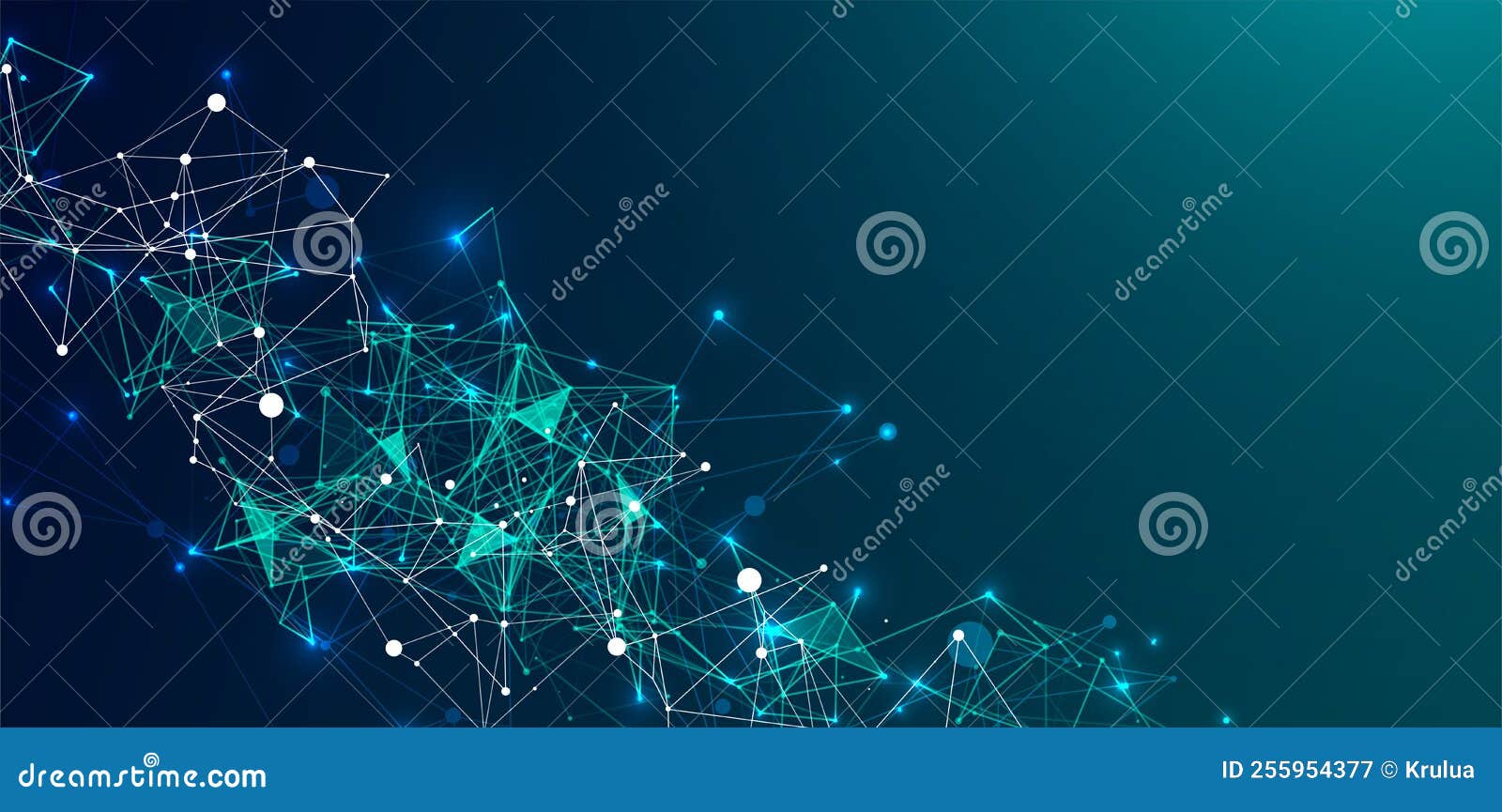 Abstract Plexus Vector Background. Glowing Particles Dynamic Flow Stock ...