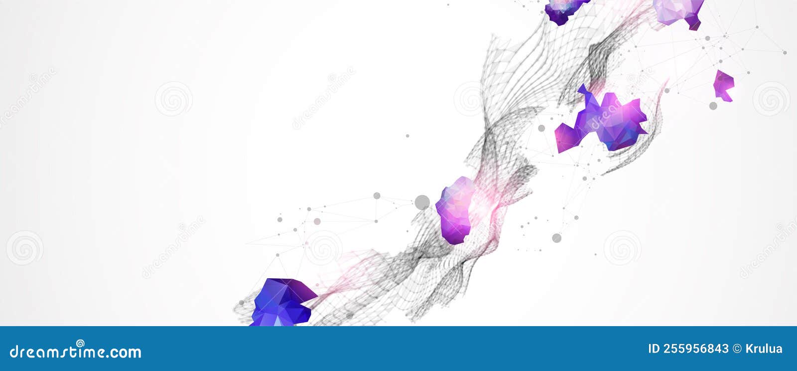 Abstract Plexus Vector. Glowing Particles Dynamic Flow Stock Vector ...