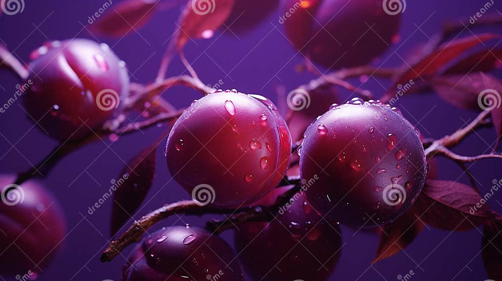 Abstract Plum Isolated on Alpha Layer Mixes Stock Image - Image of ...