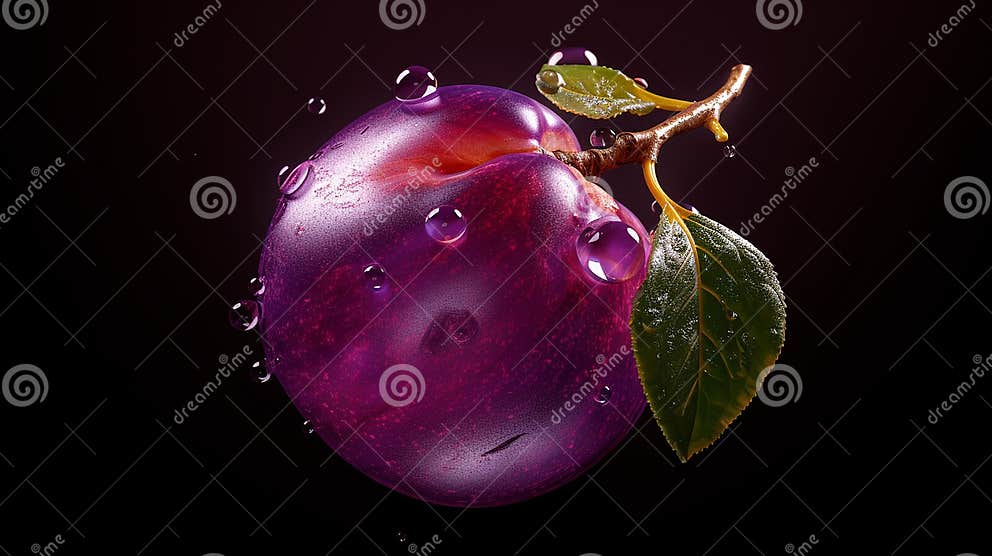 Abstract Plum Isolated on Alpha Layer Mixes Stock Image - Image of ...
