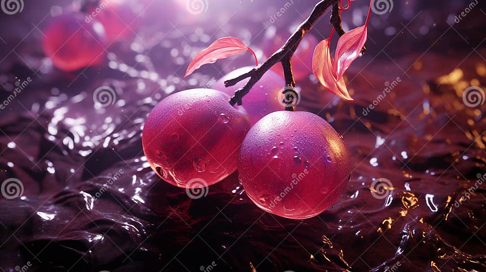 Abstract Plum Isolated on Alpha Layer Mixes Stock Photo - Image of ...