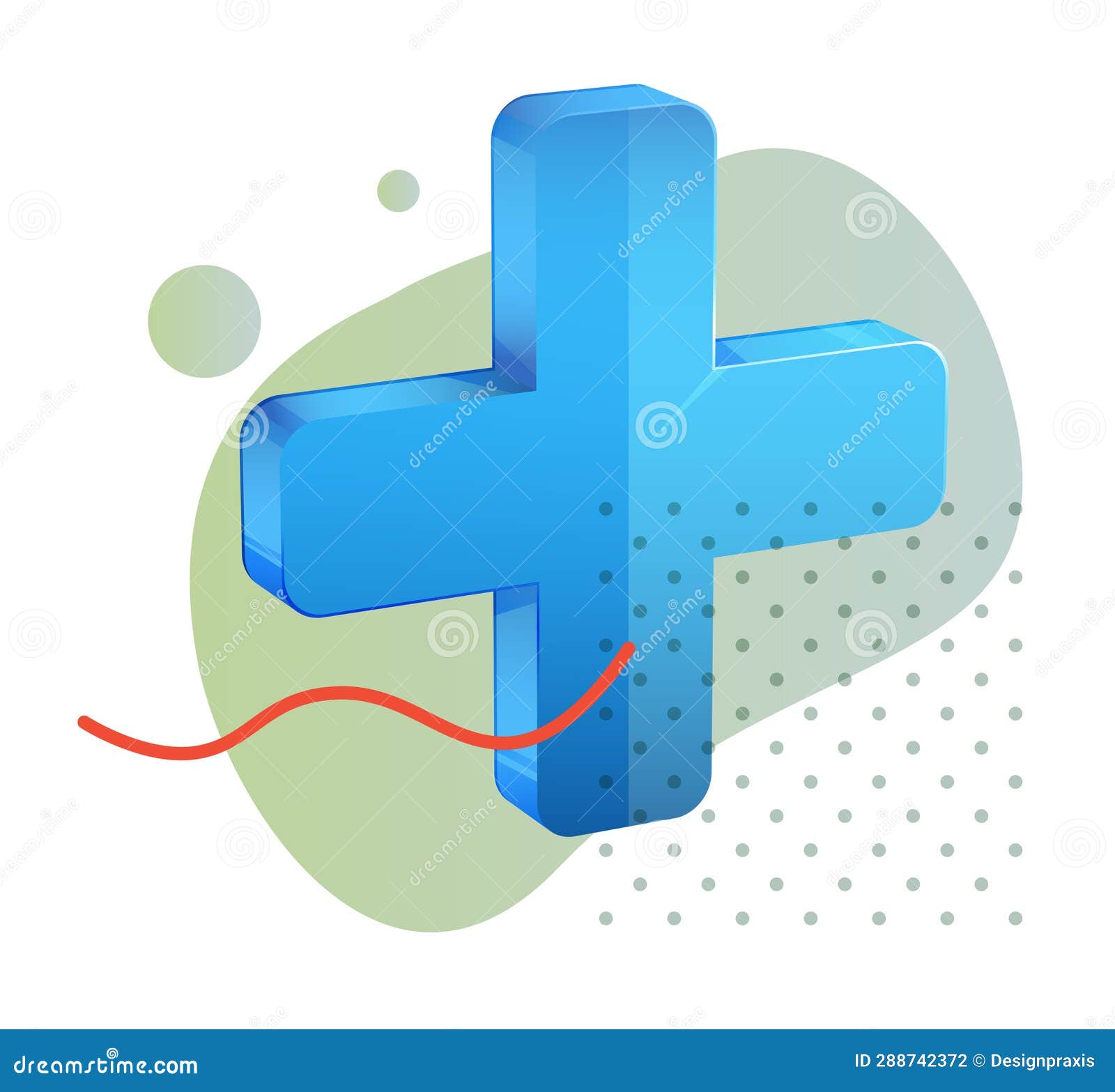 Abstract Plus Sign Illustration Stock Illustration - Illustration of ...