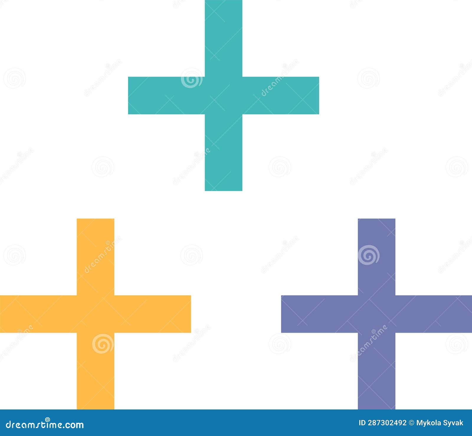 Abstract Pluses Design stock vector. Illustration of template - 287302492