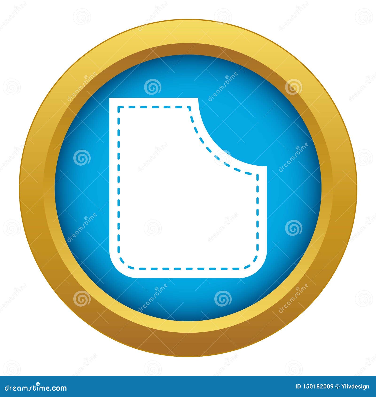 Abstract Pocket Icon Blue Vector Isolated Stock Vector - Illustration ...
