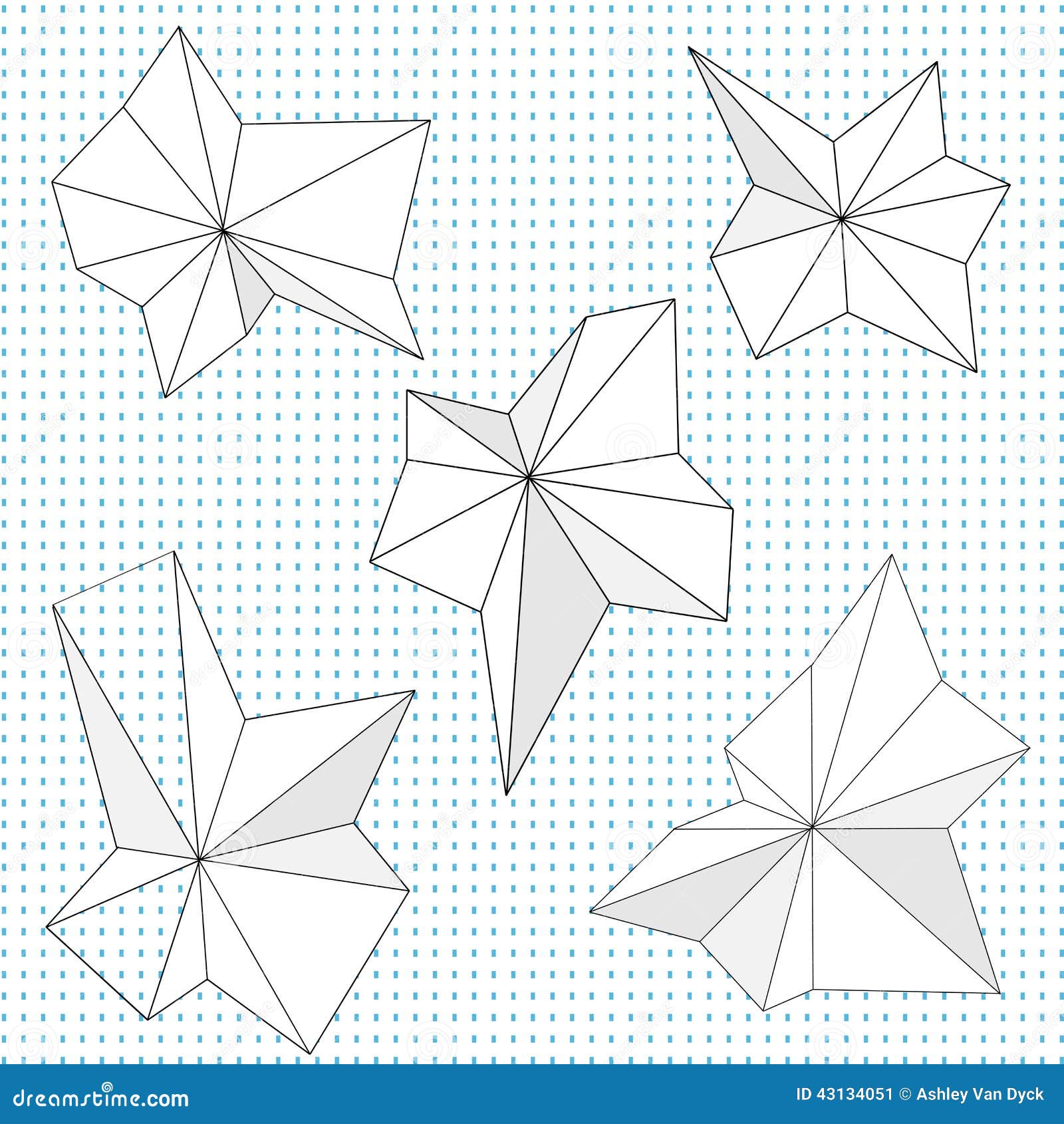 Abstract Pointed Geometric Designs Stock Vector - Illustration of ...