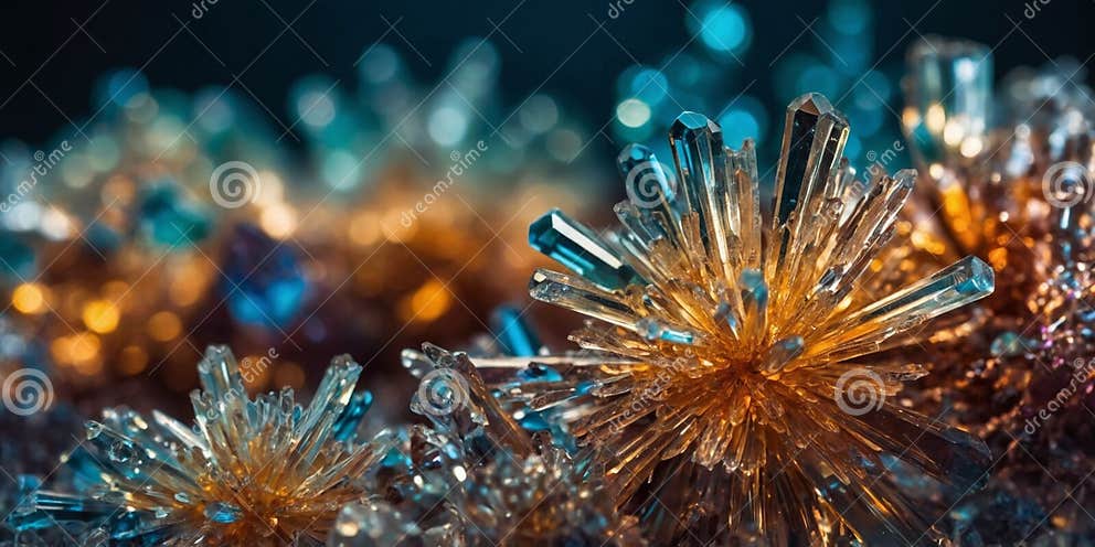 Abstract Polarized Light Microscopy of Crystallized Substances. Stock ...