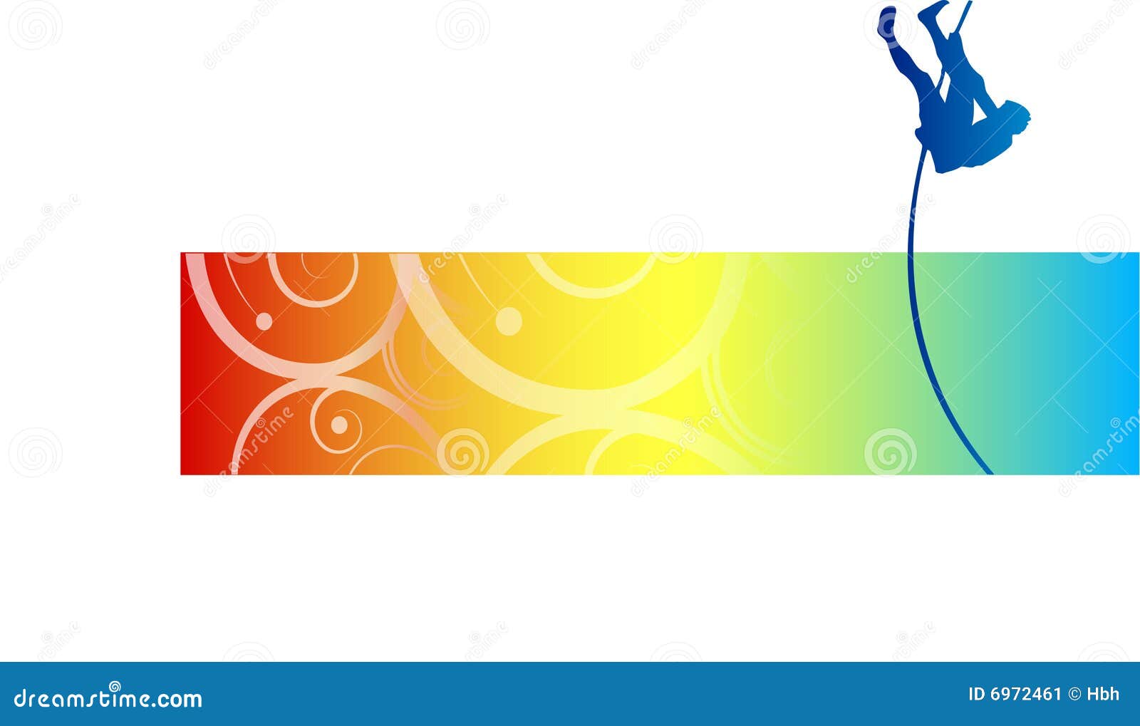 Abstract pole vaulter sign stock illustration. Illustration of high ...