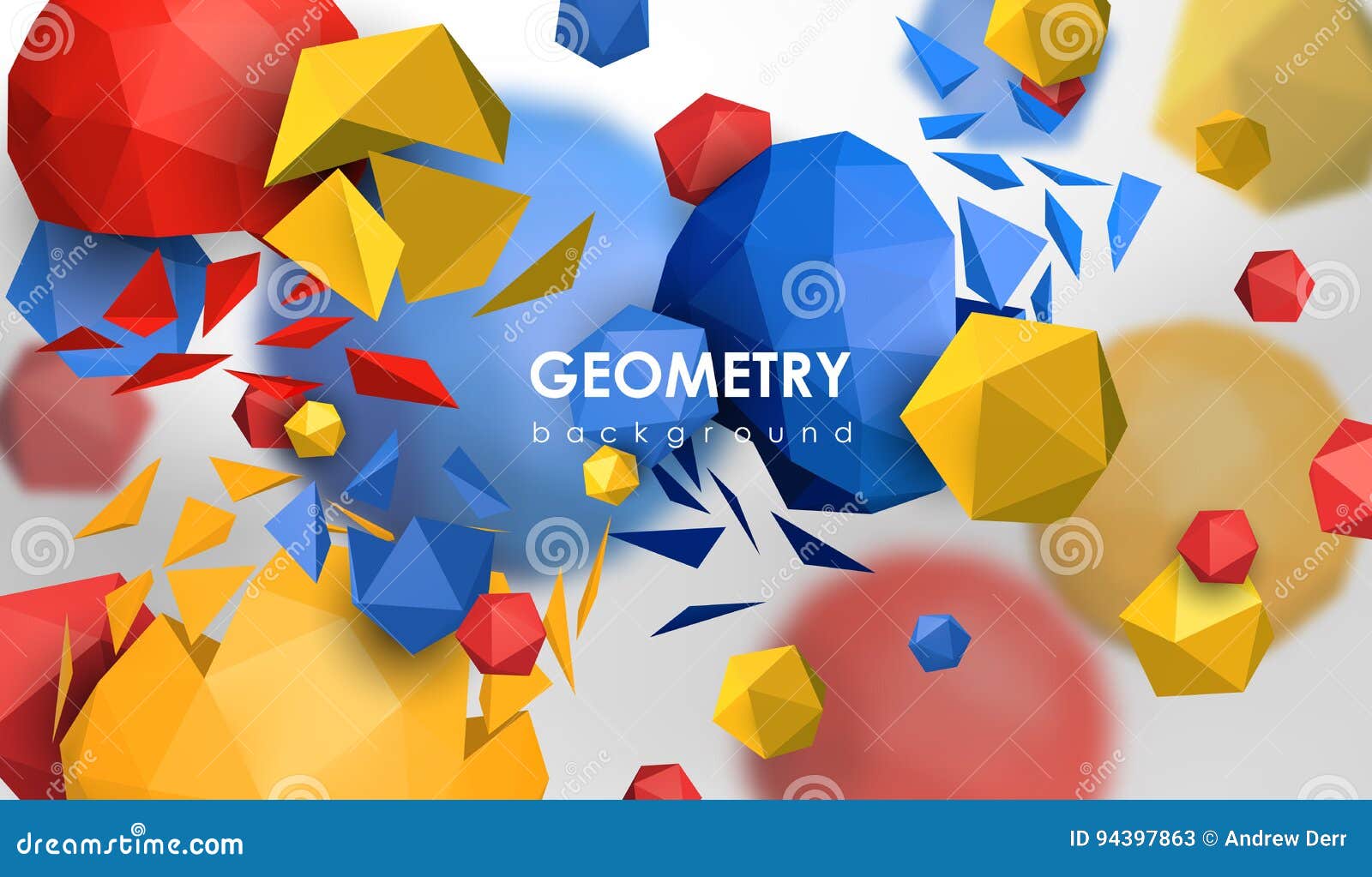Abstract Poligonal Background. 3d Render Illustration. Geometric ...