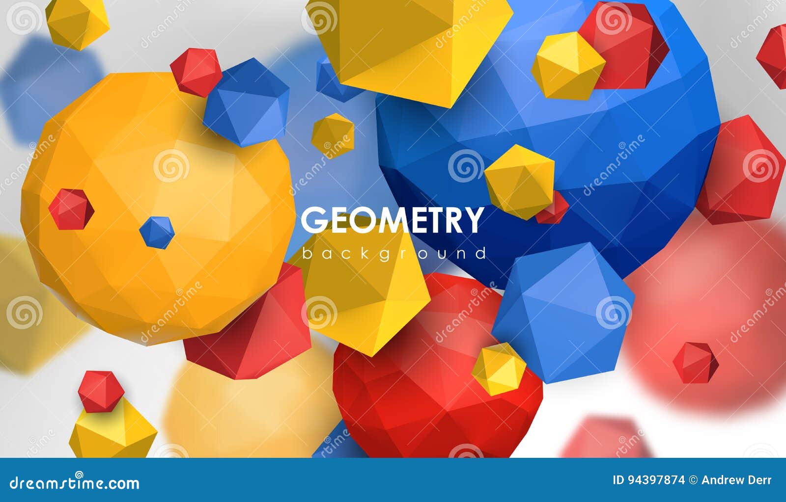 Abstract Poligonal Background. 3d Render Illustration. Geometric ...