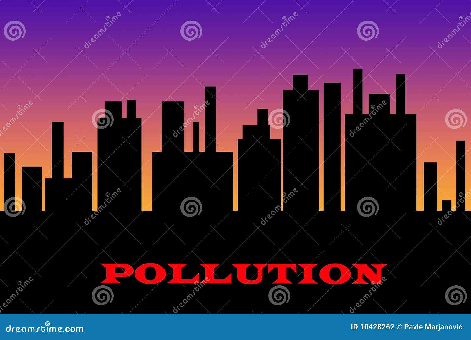 Abstract Pollution Illustration Stock Illustration - Illustration of ...