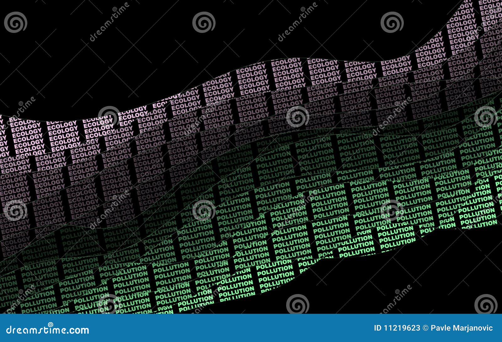 Abstract Pollution Rendering Stock Illustration - Illustration of ...