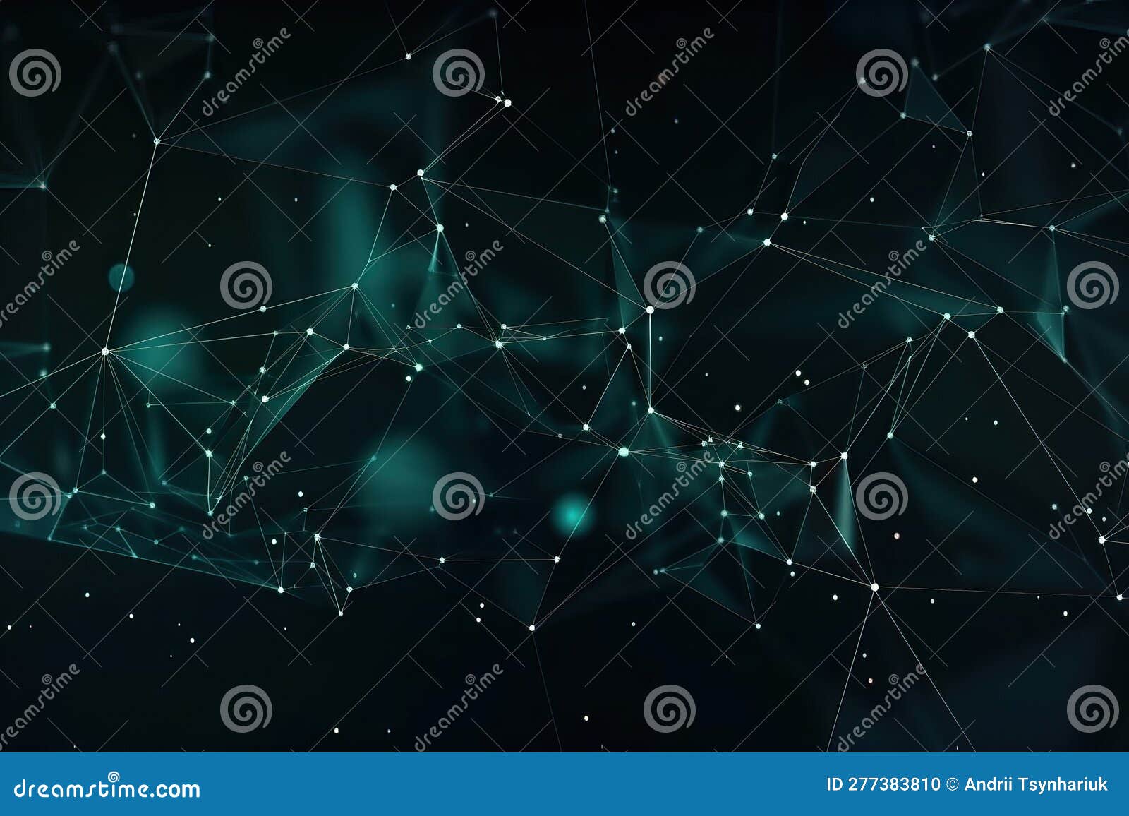 Abstract and Polygamous Cosmos on a Black Background with Clearly Drawn ...