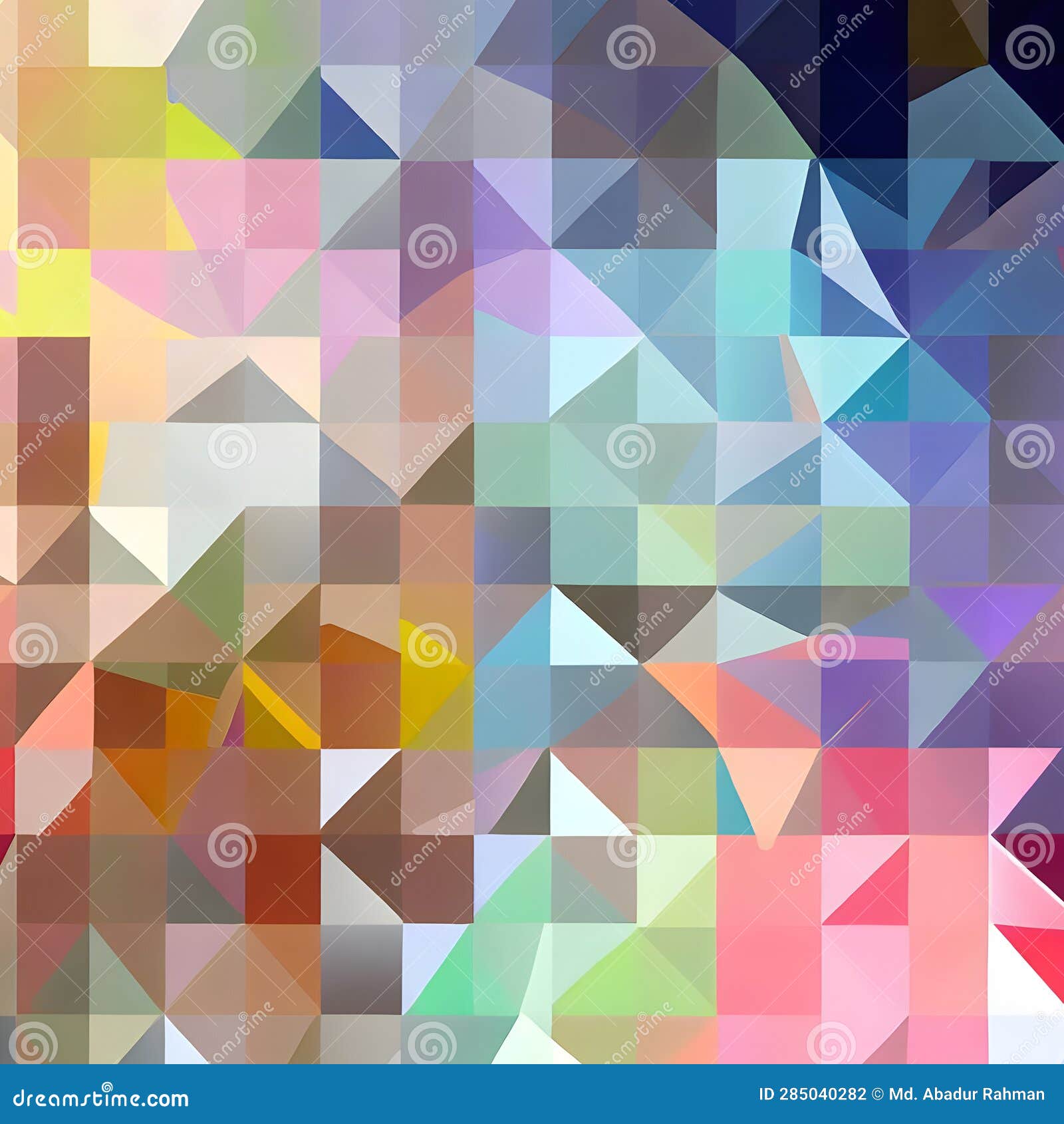 Abstract Polygon Background with Multi Color Scheme Effect Ai Generated ...