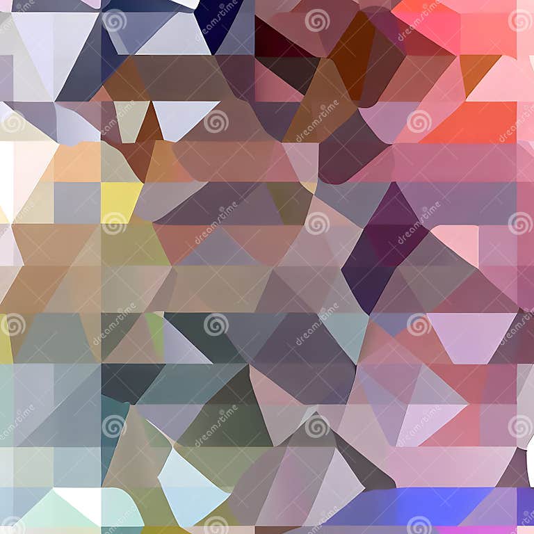Abstract Polygon Background with Multi Color Scheme Effect Ai Generated ...