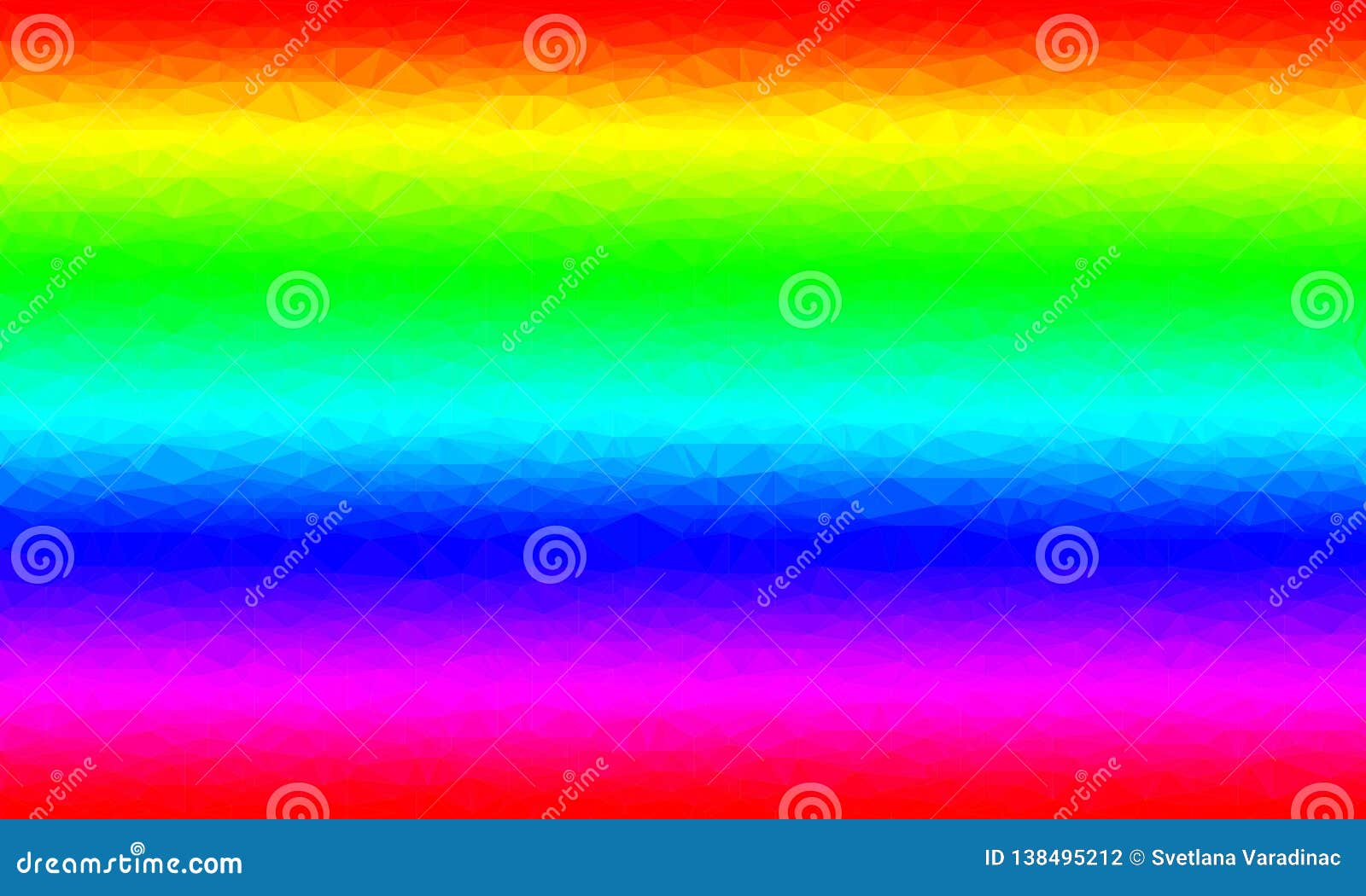 Abstract Polygon Background with Rainbow Colors. Stock Vector ...
