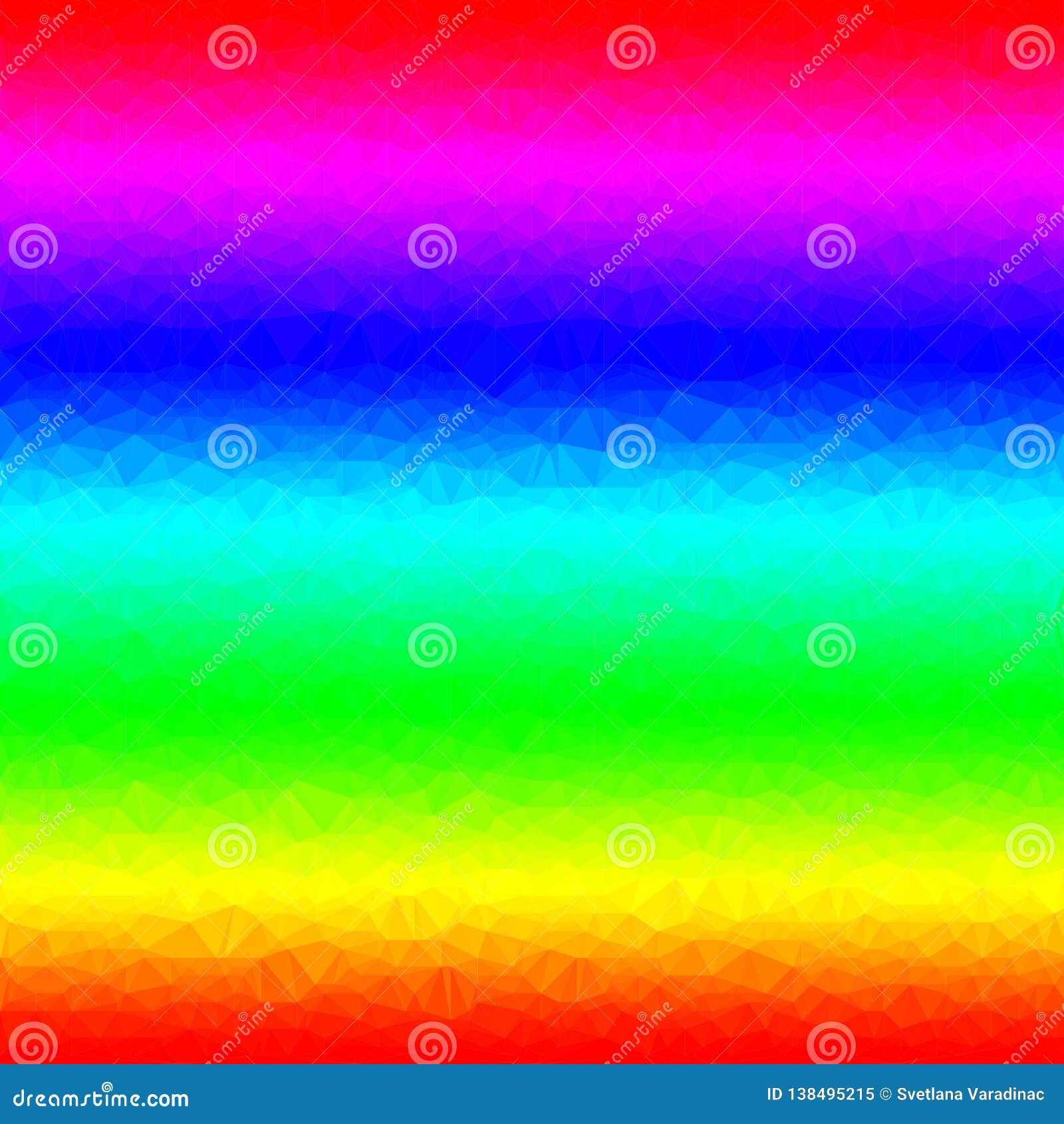 Abstract Polygon Background with Rainbow Colors. Stock Vector ...