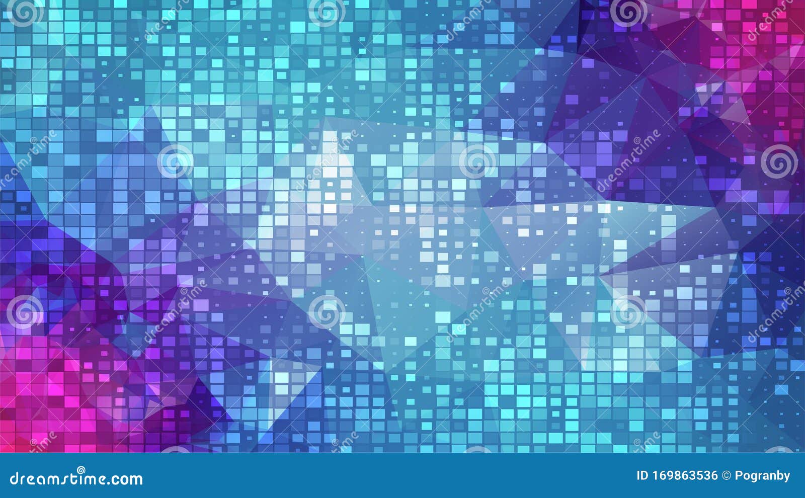 Abstract Polygon Background. Square Pattern Backdrop. Futuristic ...