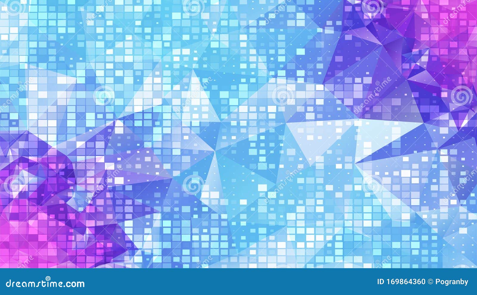Abstract Polygon Background. Square Pattern Backdrop. Futuristic ...