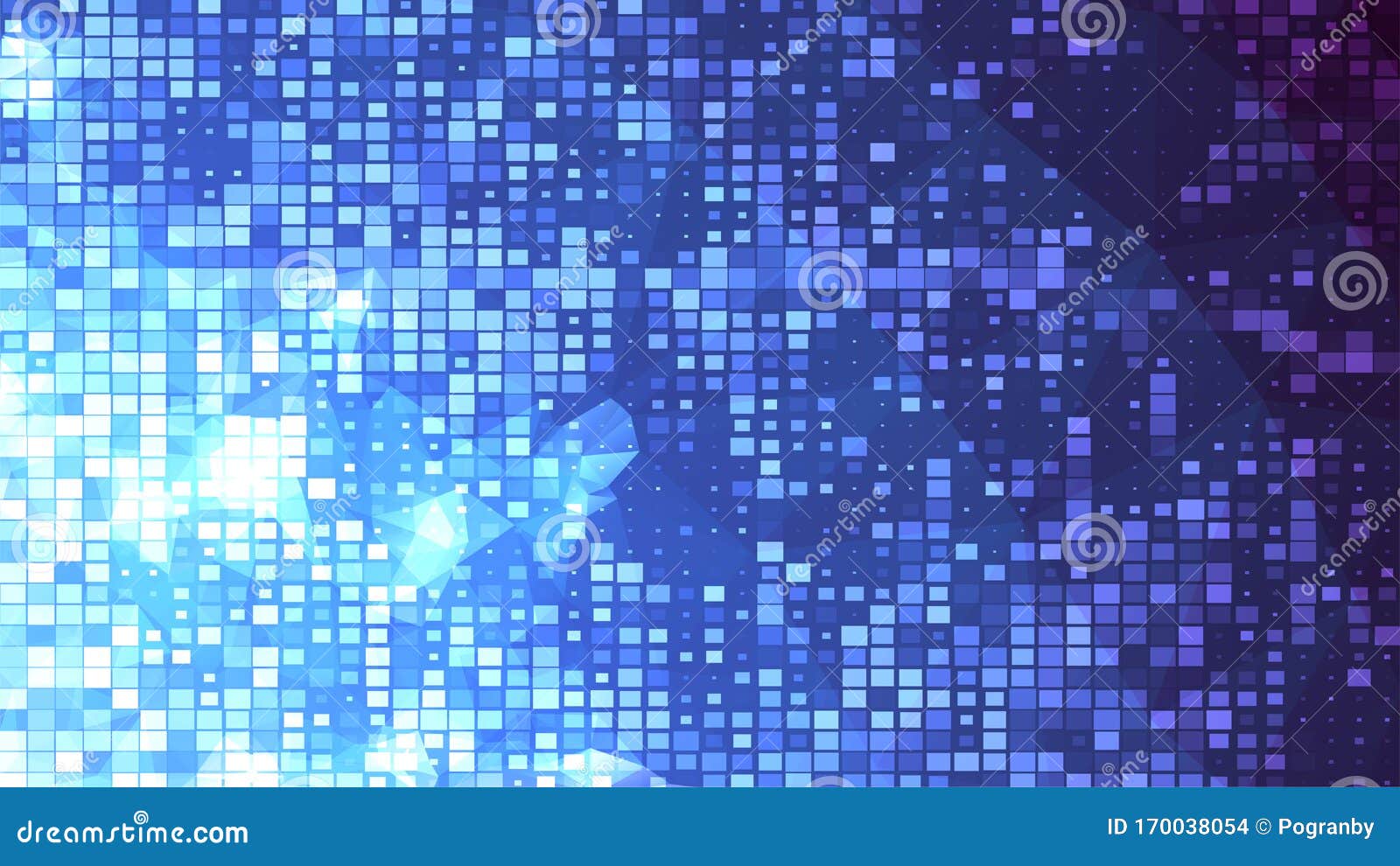 Abstract Polygon Background. Square Pattern Backdrop. Futuristic ...