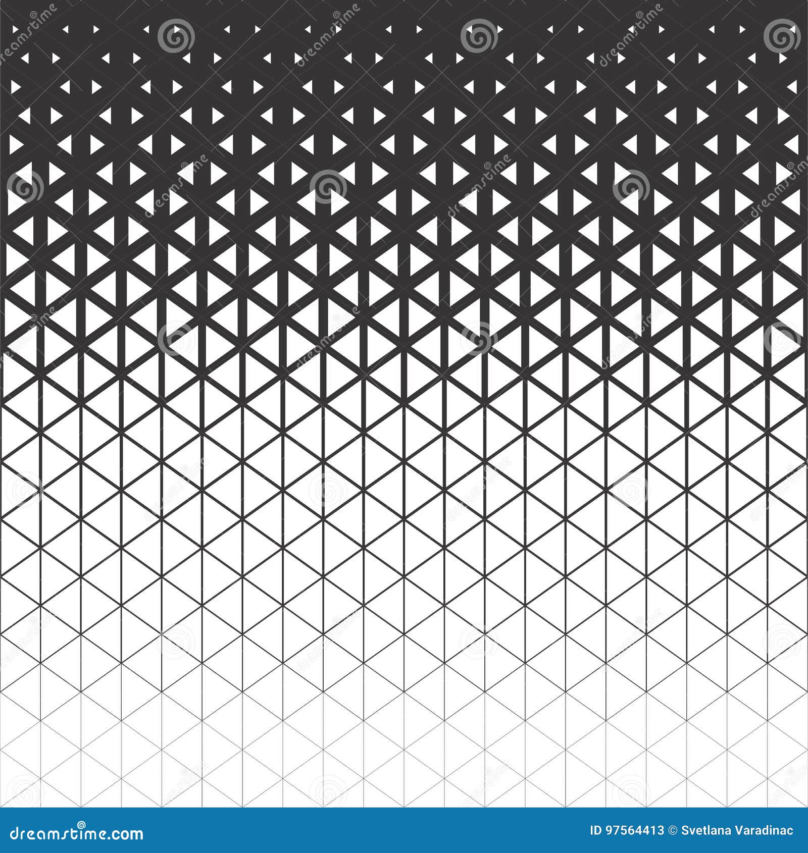 Abstract Polygon Black and White Graphic Triangle Pattern Stock Vector ...