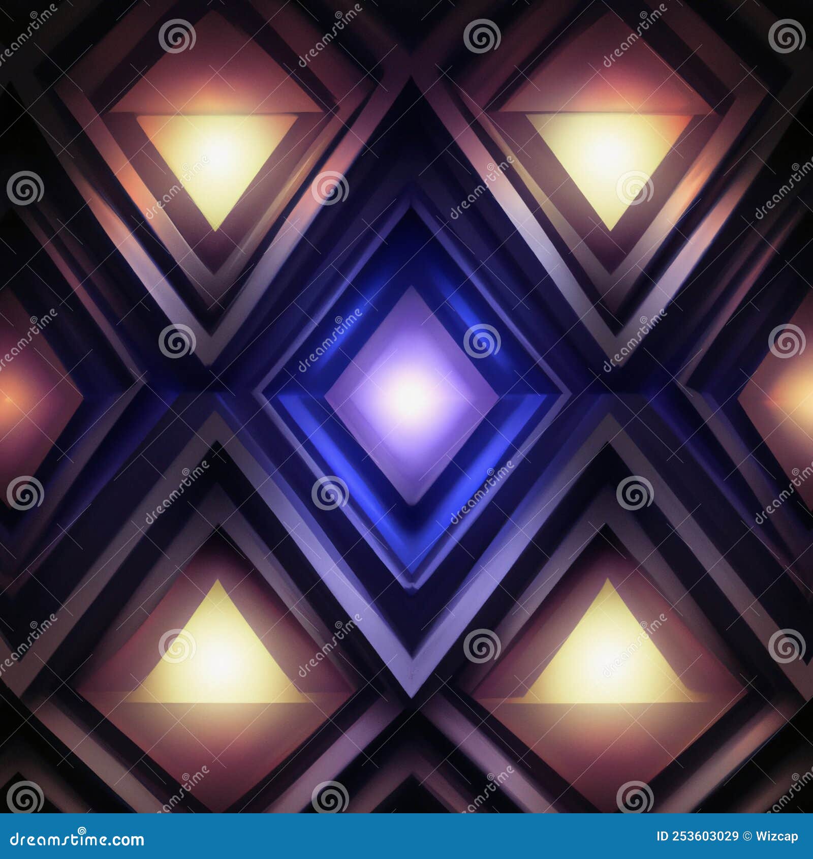 Abstract Polygon Colorful Desktop Background Design. Stock Illustration ...
