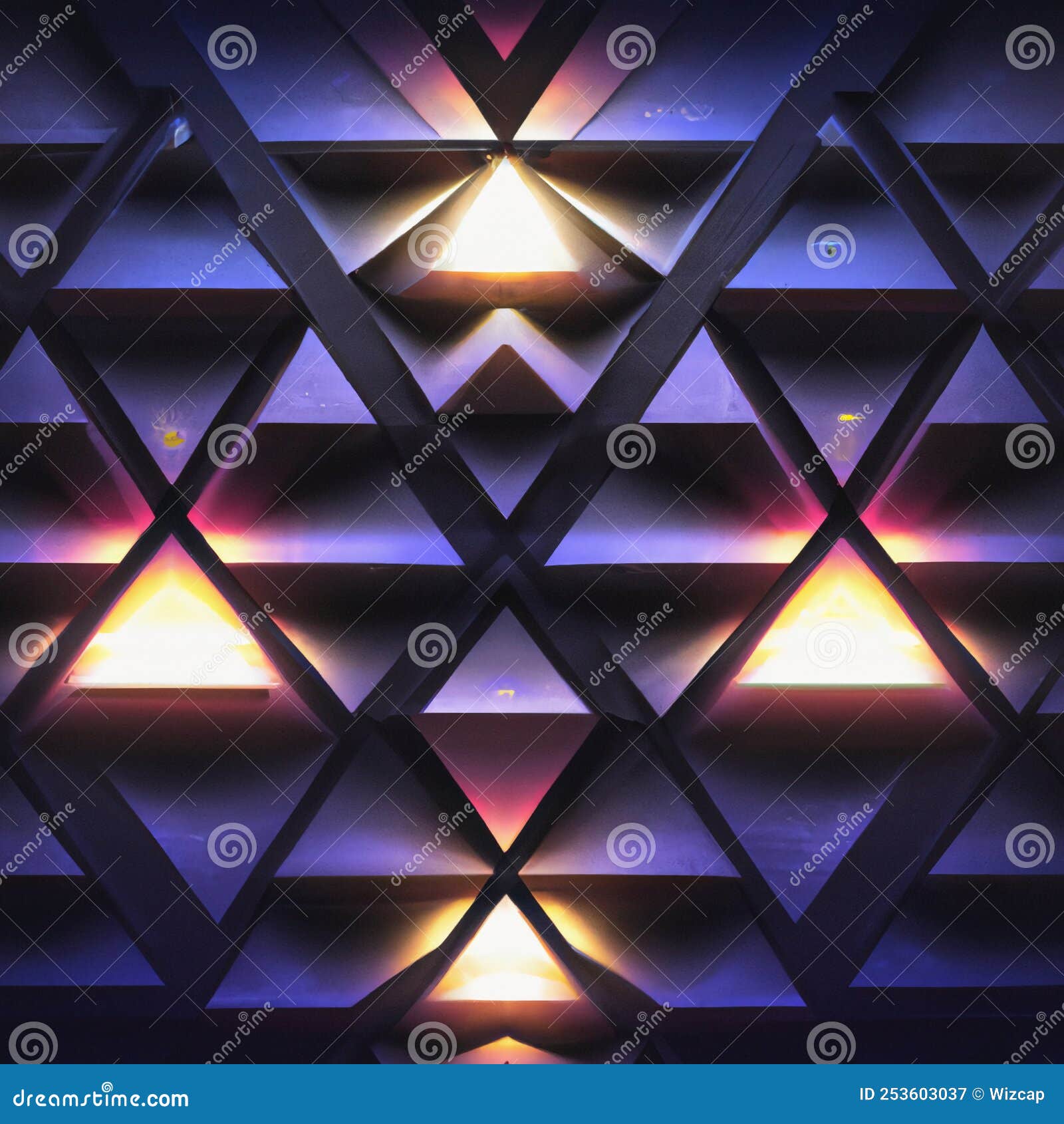 Abstract Polygon Colorful Desktop Background Design. Stock Illustration ...