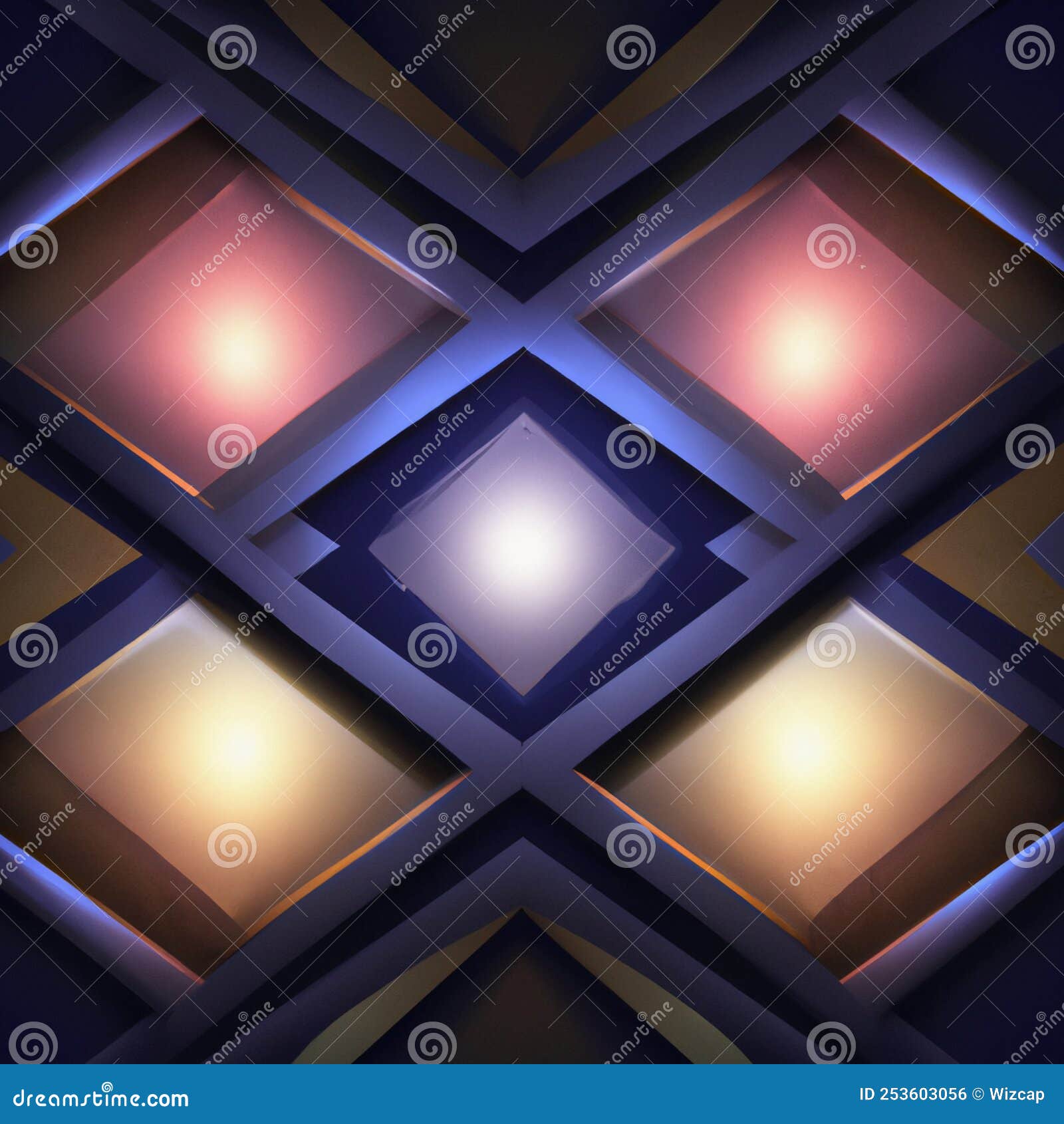 Abstract Polygon Colorful Desktop Background Design. Stock Illustration ...
