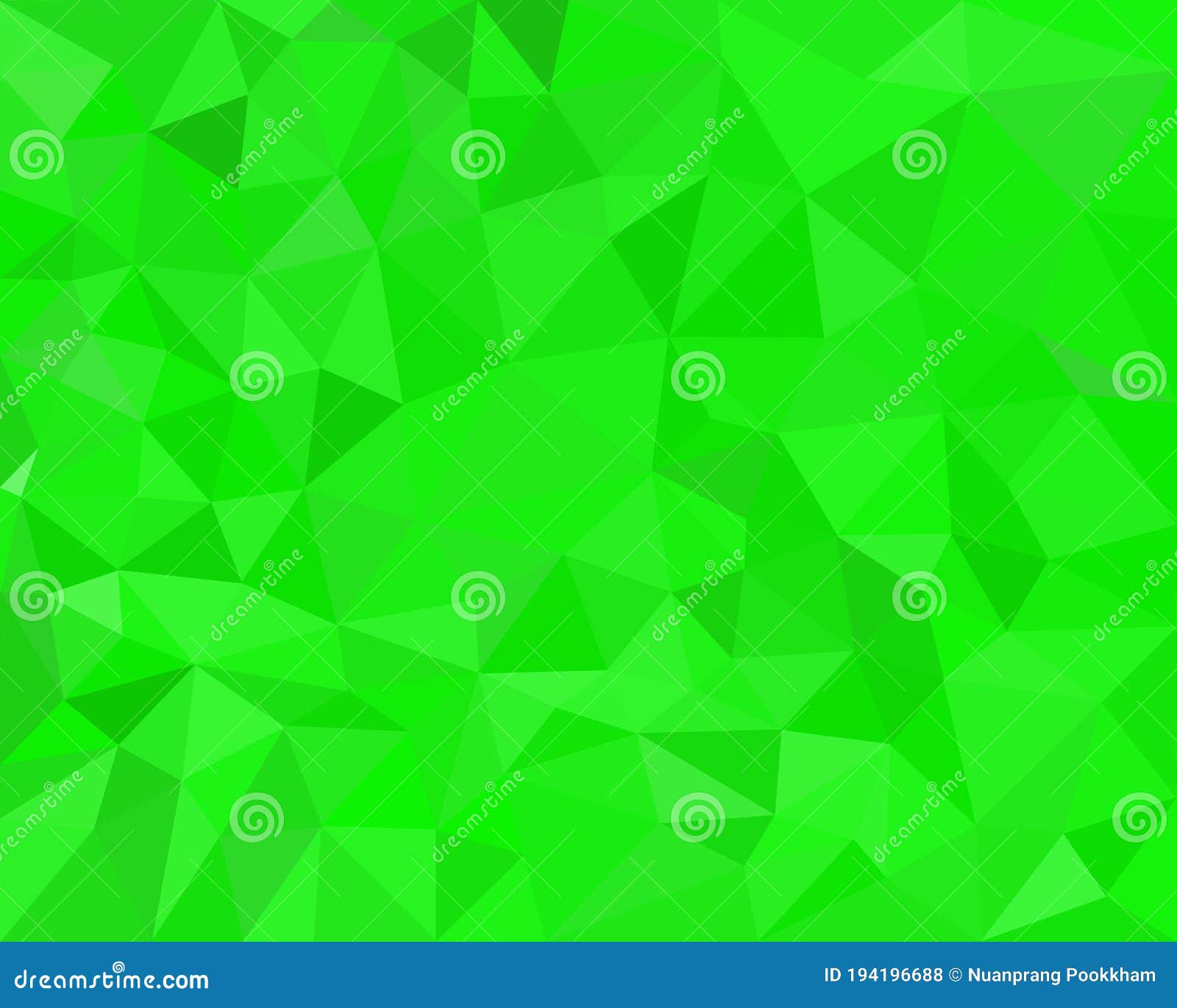Abstract Polygon Green Background With A Triangle Pattern. Royalty-Free ...