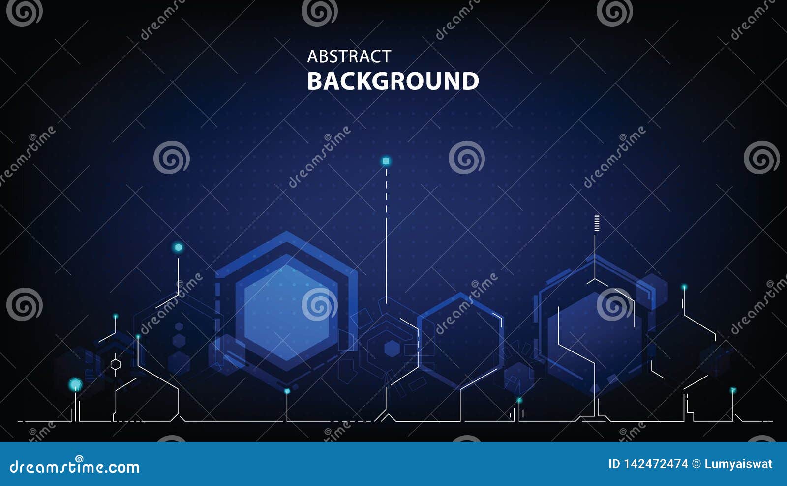 Abstract Technology Polygon Background. Vector Illustration Stock ...