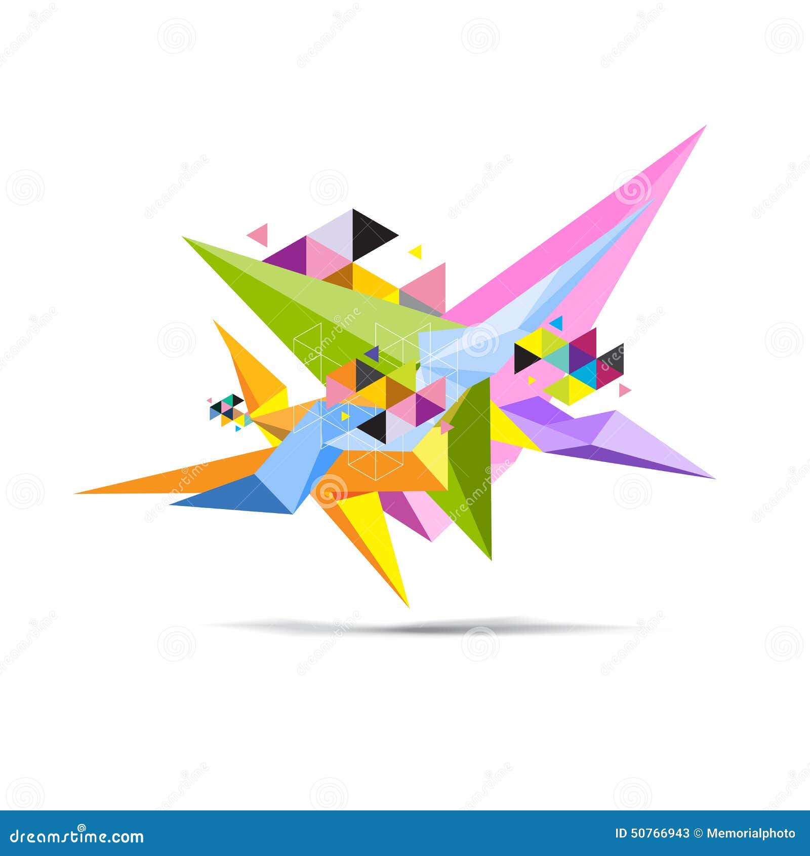 Abstract Polygon Science Object Stock Vector - Illustration of science ...