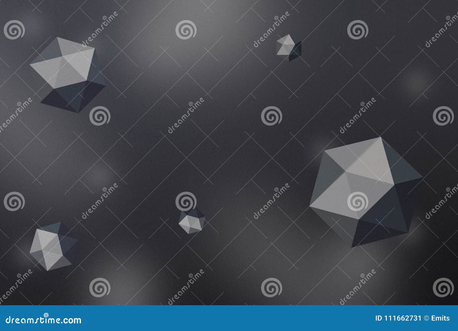 Abstract Polygon Sphere Background with Space and Depth Effect Stock ...