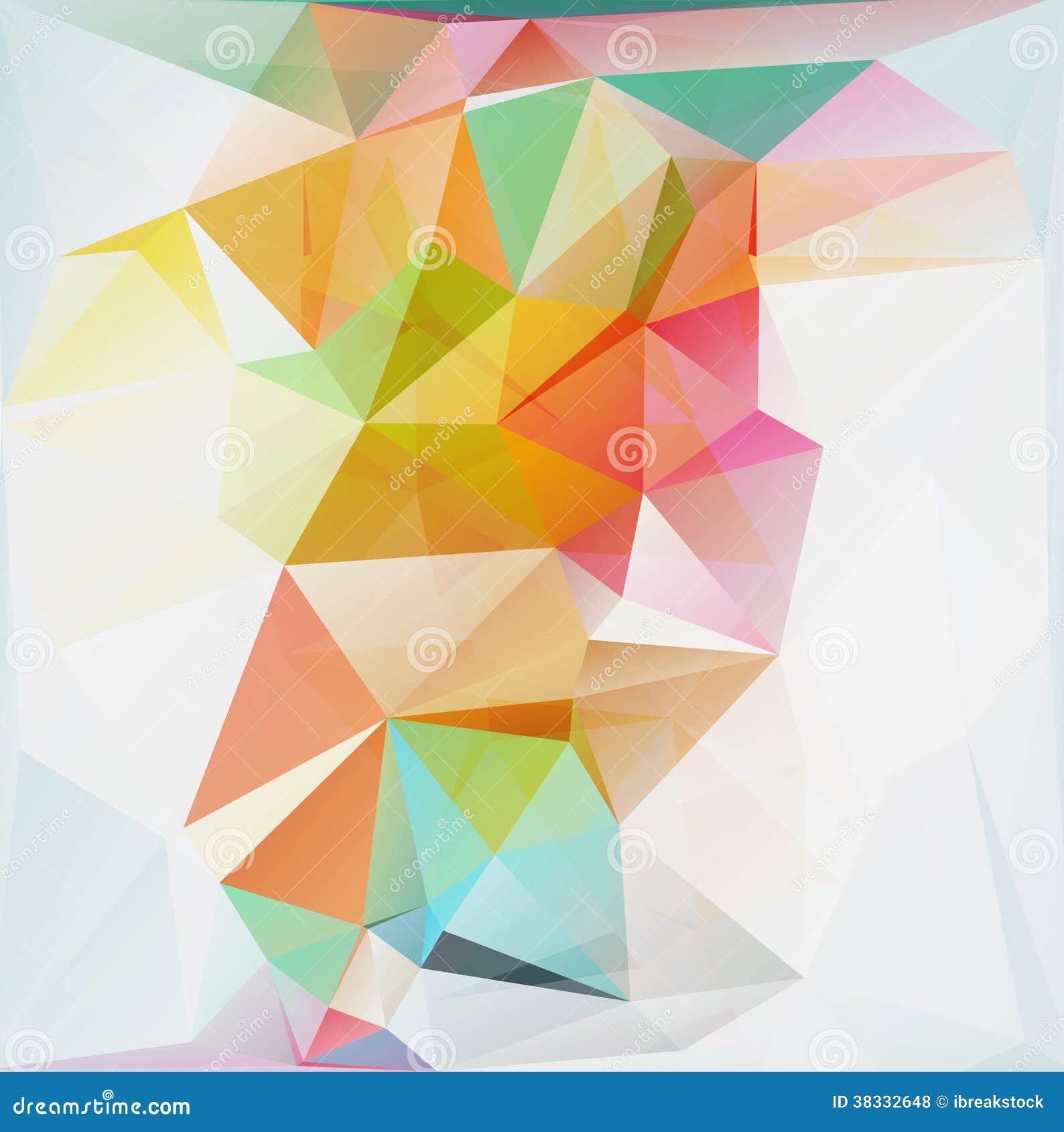 Abstract Polygon Triangle Background Stock Illustration - Illustration ...