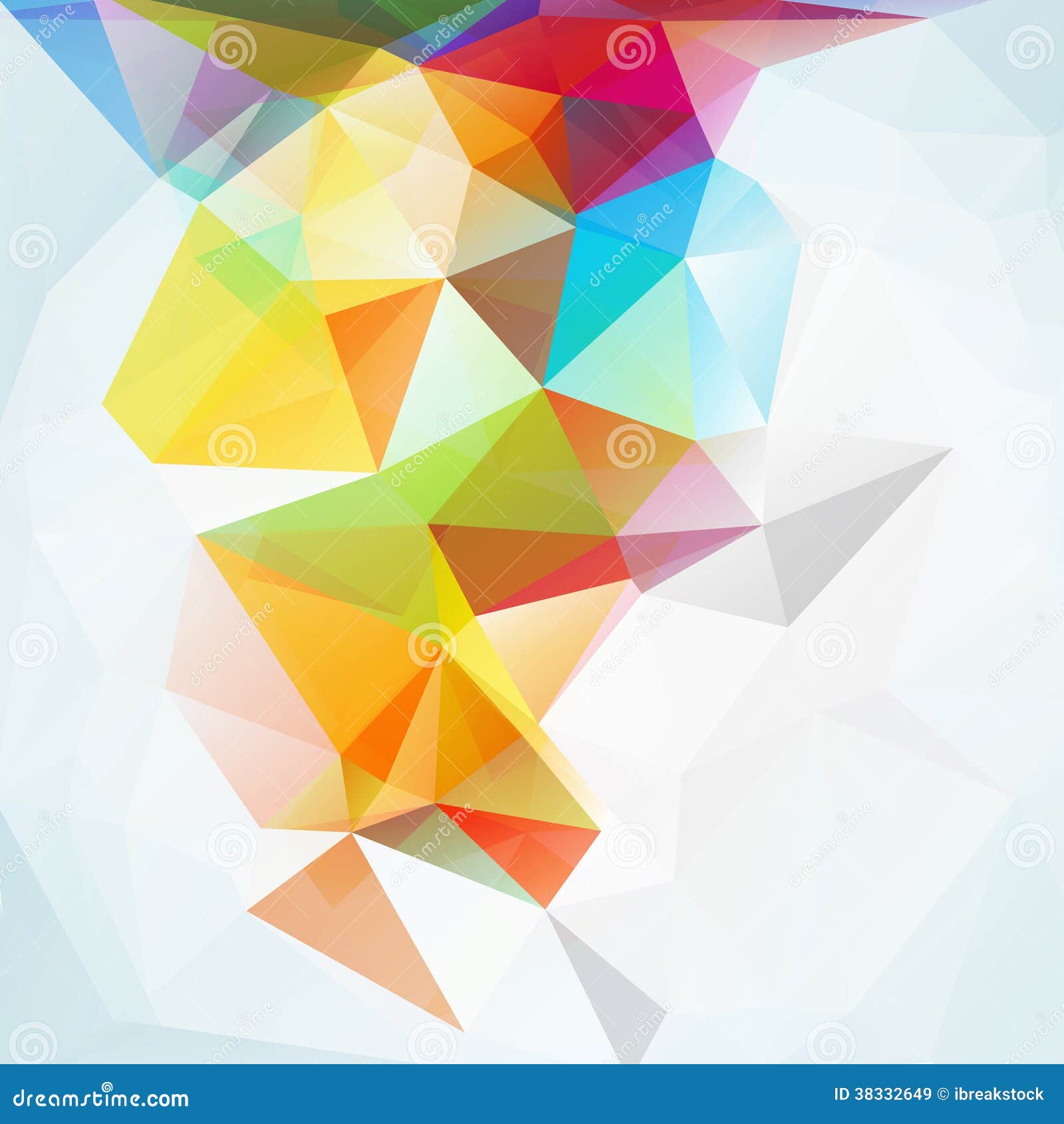 Abstract Polygon Triangle Background Stock Illustration - Illustration ...