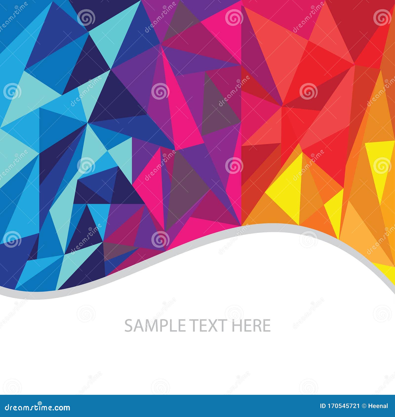 Abstract Polygon Vector and Illustration Background Consisting Colorful ...
