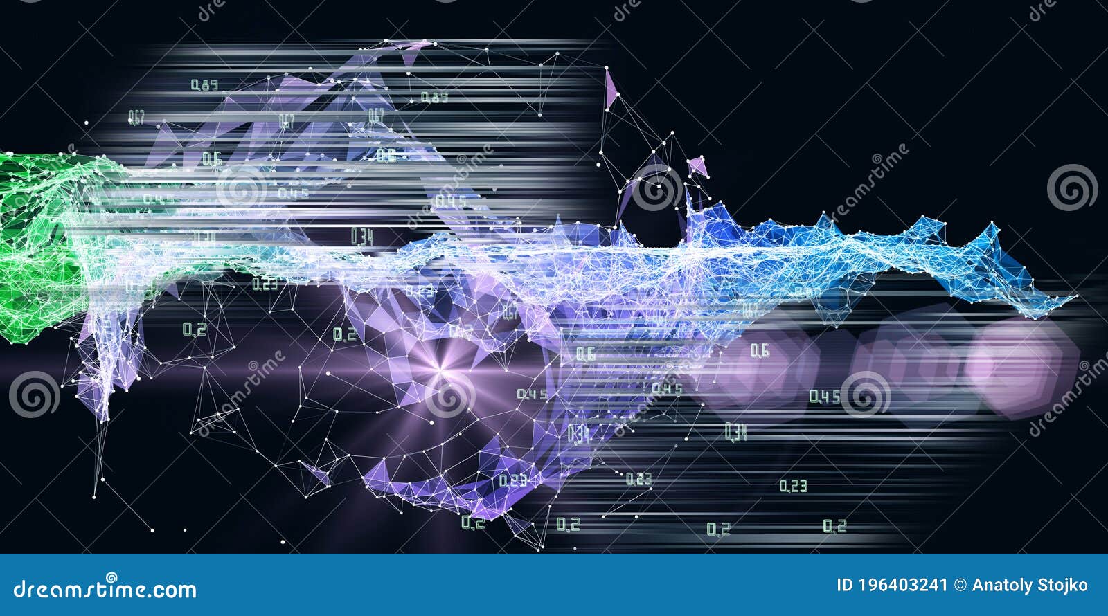 Abstract Polygonal Analyze Algorithm Artificial Intelligence Data. Analytics Algorithms Banner ...