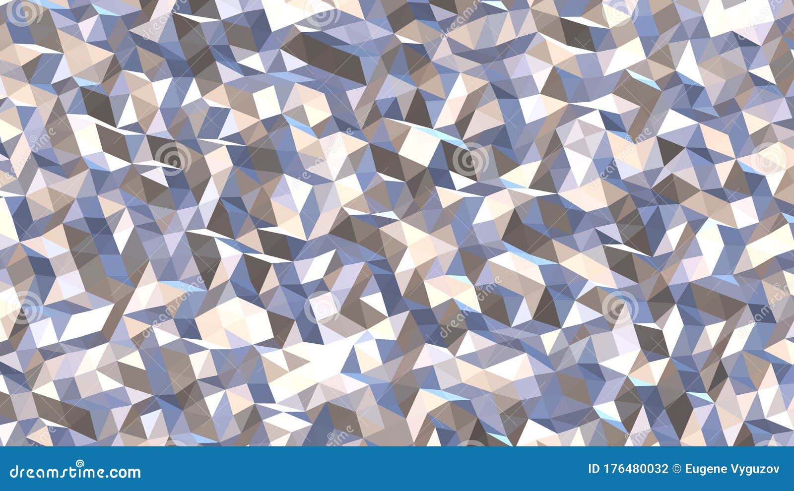 Abstract Polygonal Background, Alice Blue Geometric Vector Stock Vector ...