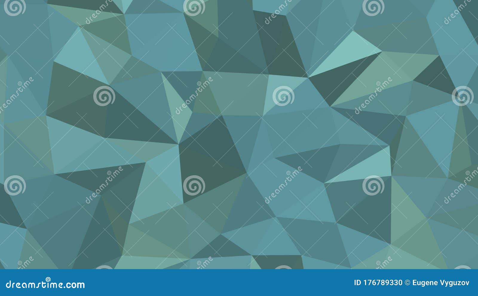Abstract Polygonal Background, Cadet Blue Geometric Vector Stock Vector ...