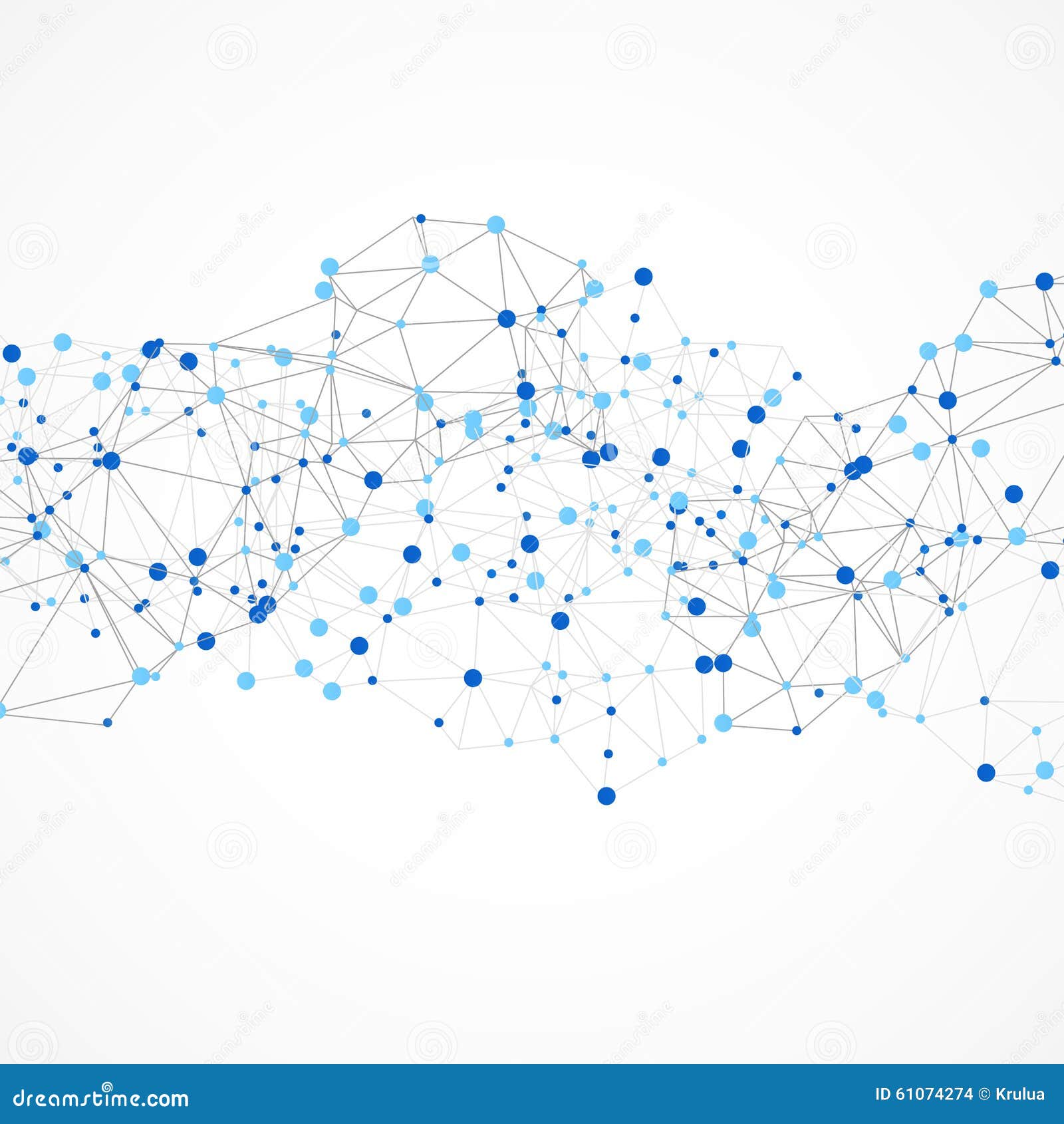 Abstract Polygonal Background with Connecting Dots and Lines. Stock ...