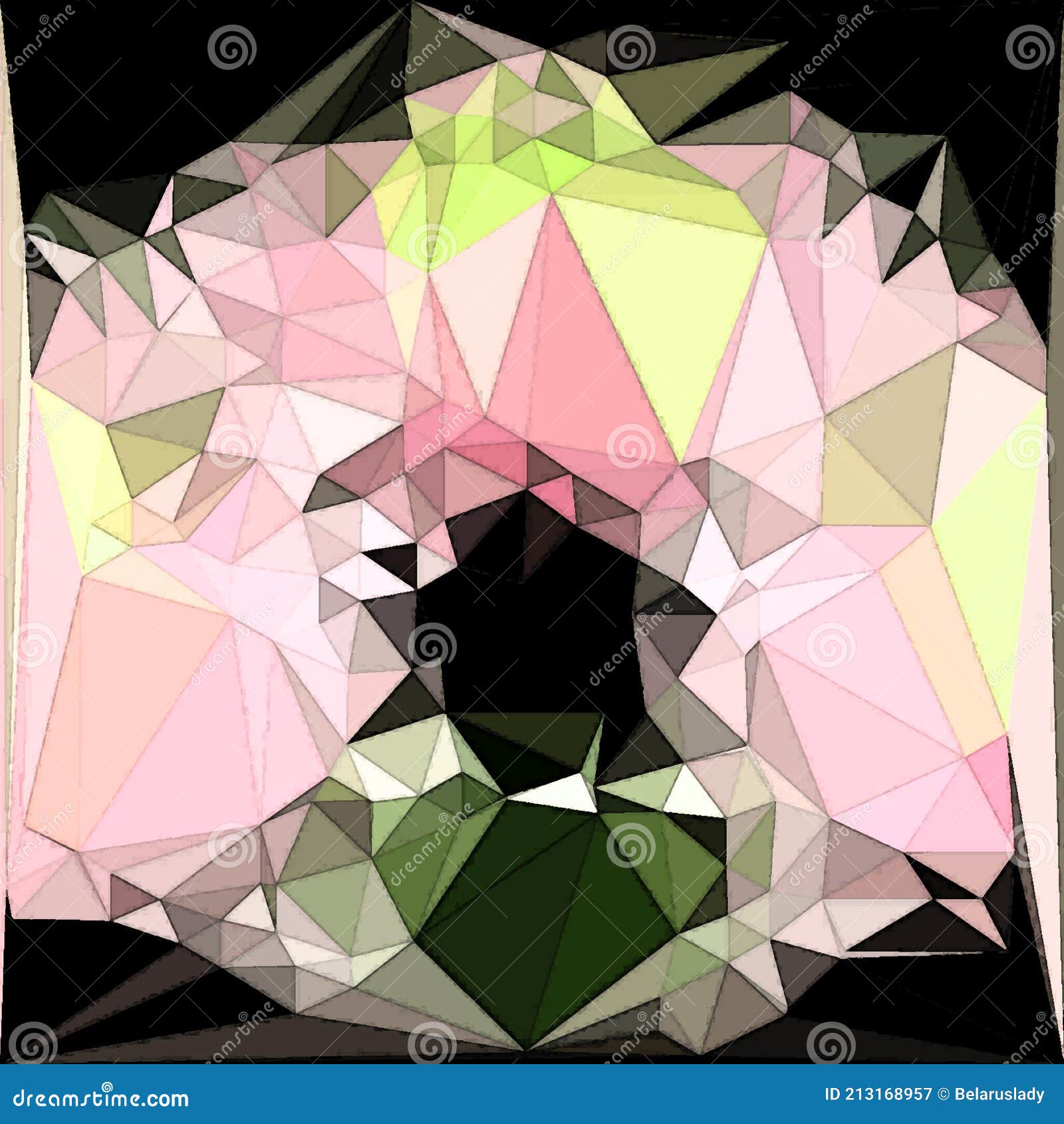 Abstract Polygonal Background with Irregular Tessellations Pattern ...