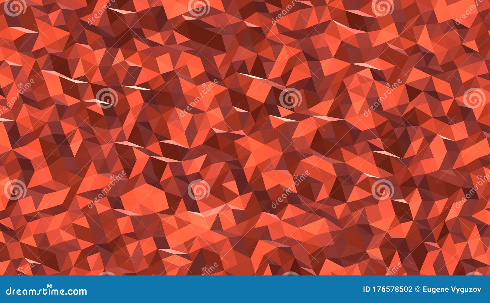 Abstract Polygonal Background, Tomato Geometric Vector Stock Vector ...