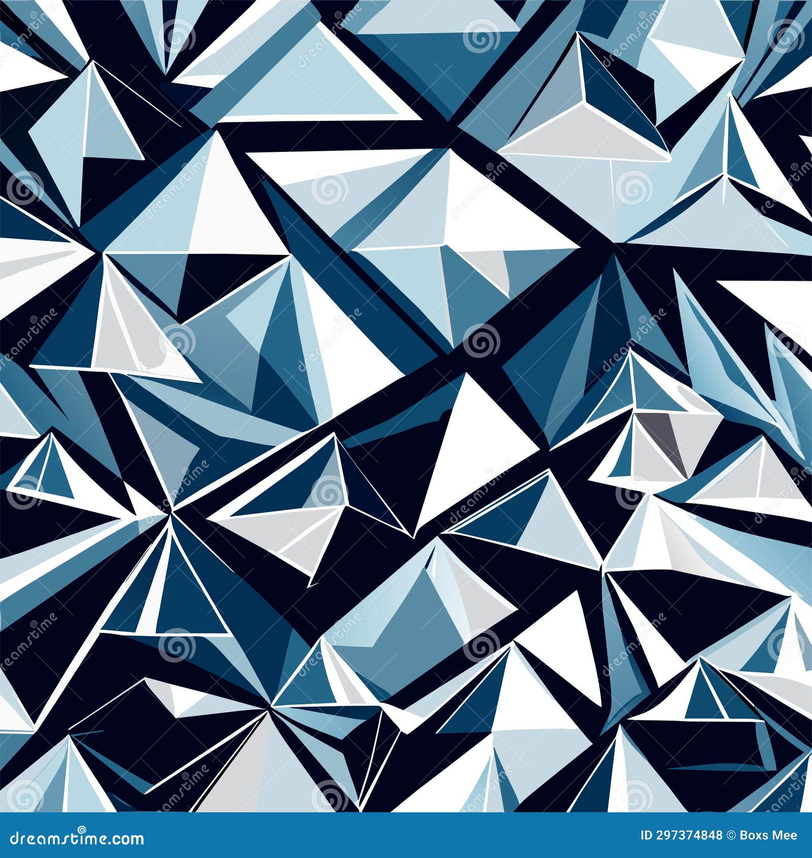 Abstract Polygonal Background. Triangles of Different Sizes Stock ...