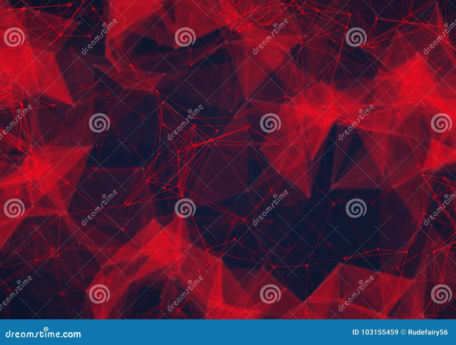 Abstract Polygonal Dark Red Low Poly Background Stock Illustration ...