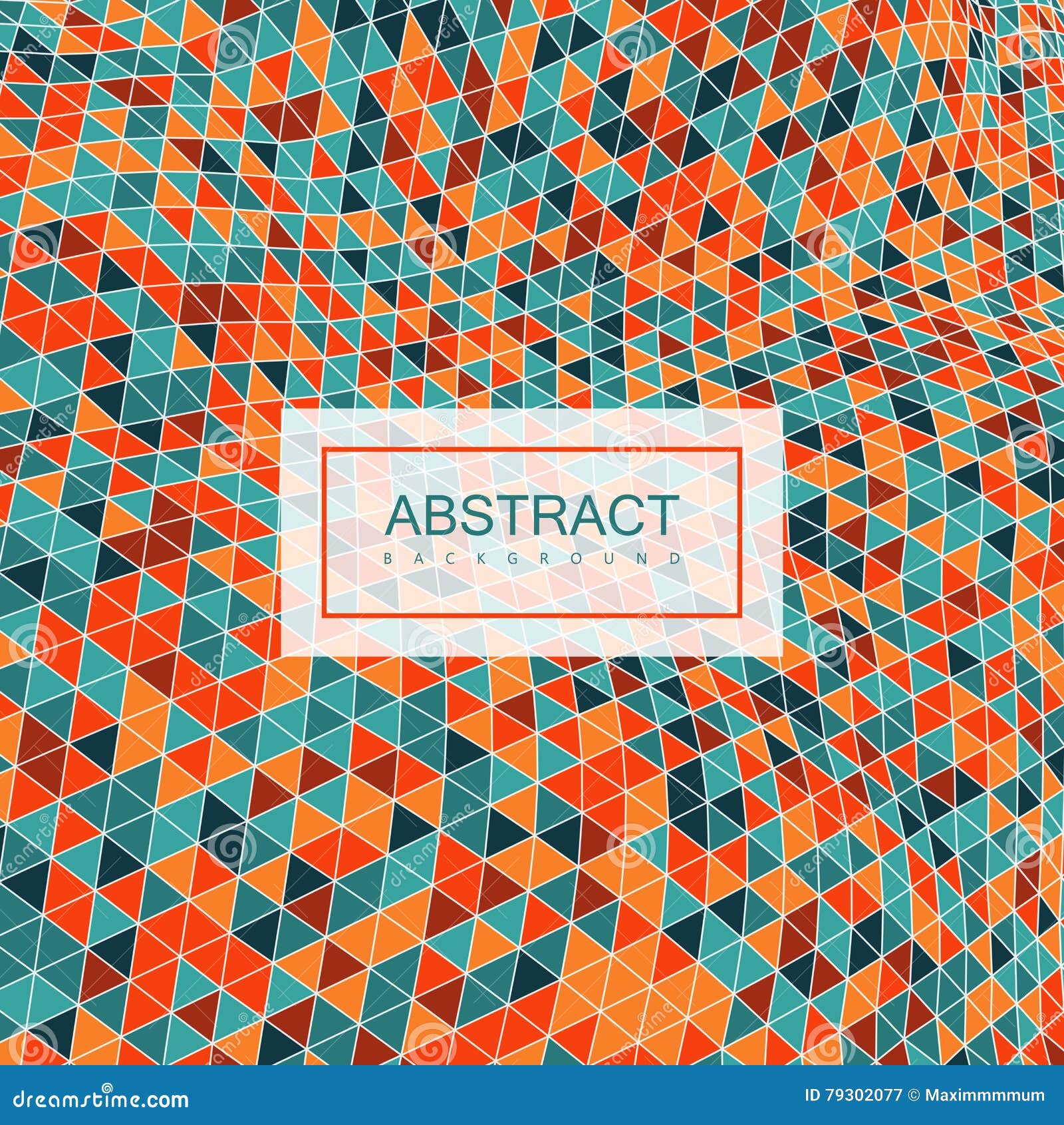 Abstract Polygonal Distorted Background with Colorful Triangulation ...