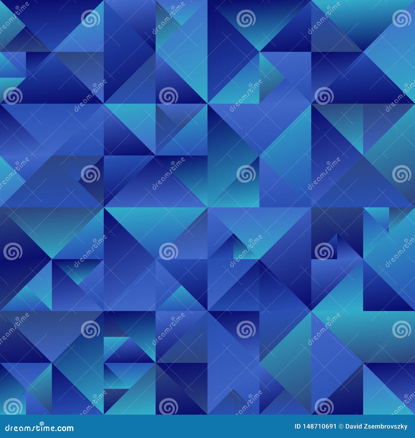 Abstract Polygonal Dynamic Blue Gradient Triangle Background Design ...